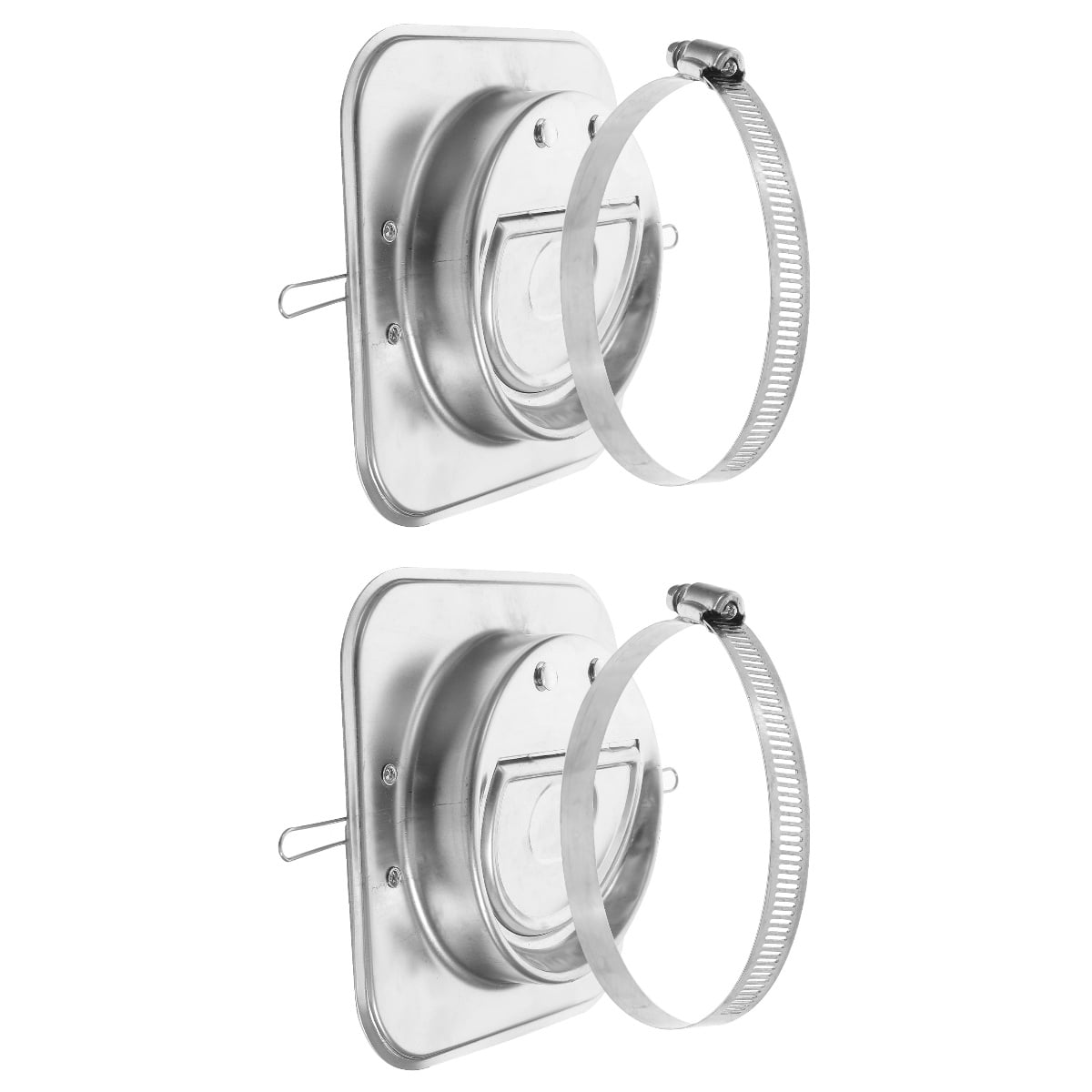 WORGEOUS 2-Pack Valve Clamp Shut-Off Valve Fireplace Flue Blocker Check ...