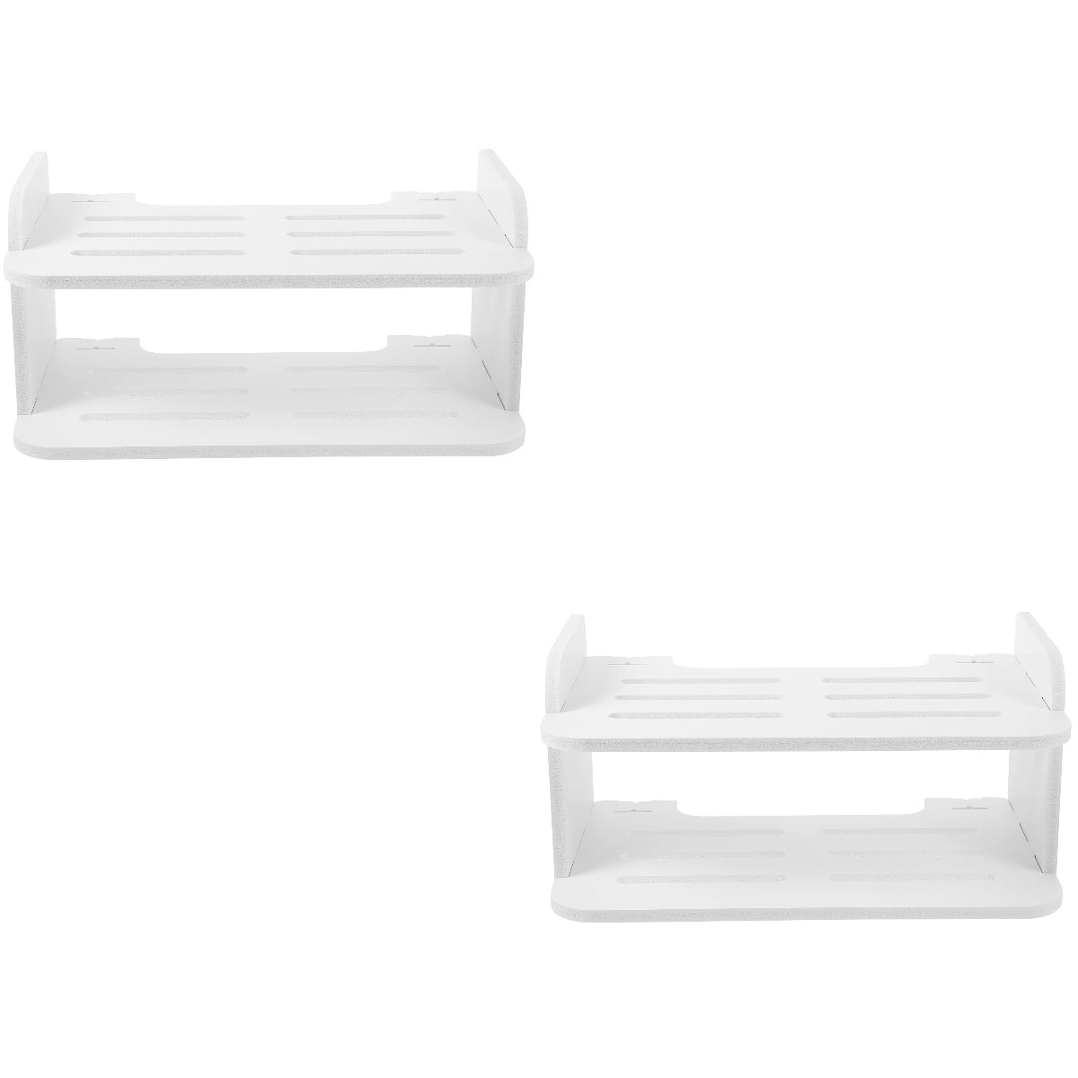 WORGEOUS 2 Sets of Wall Shelf Router Shelf Wall Mounted Player Storage ...