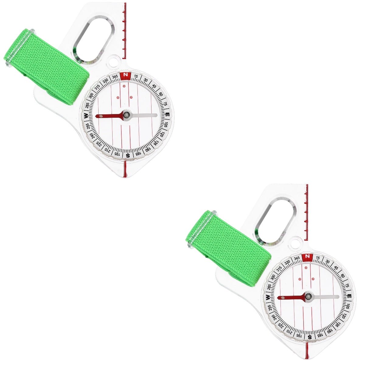 WORGEOUS 2 pcs Thumb-Type Compass Directional Off-Road Compass Fast ...