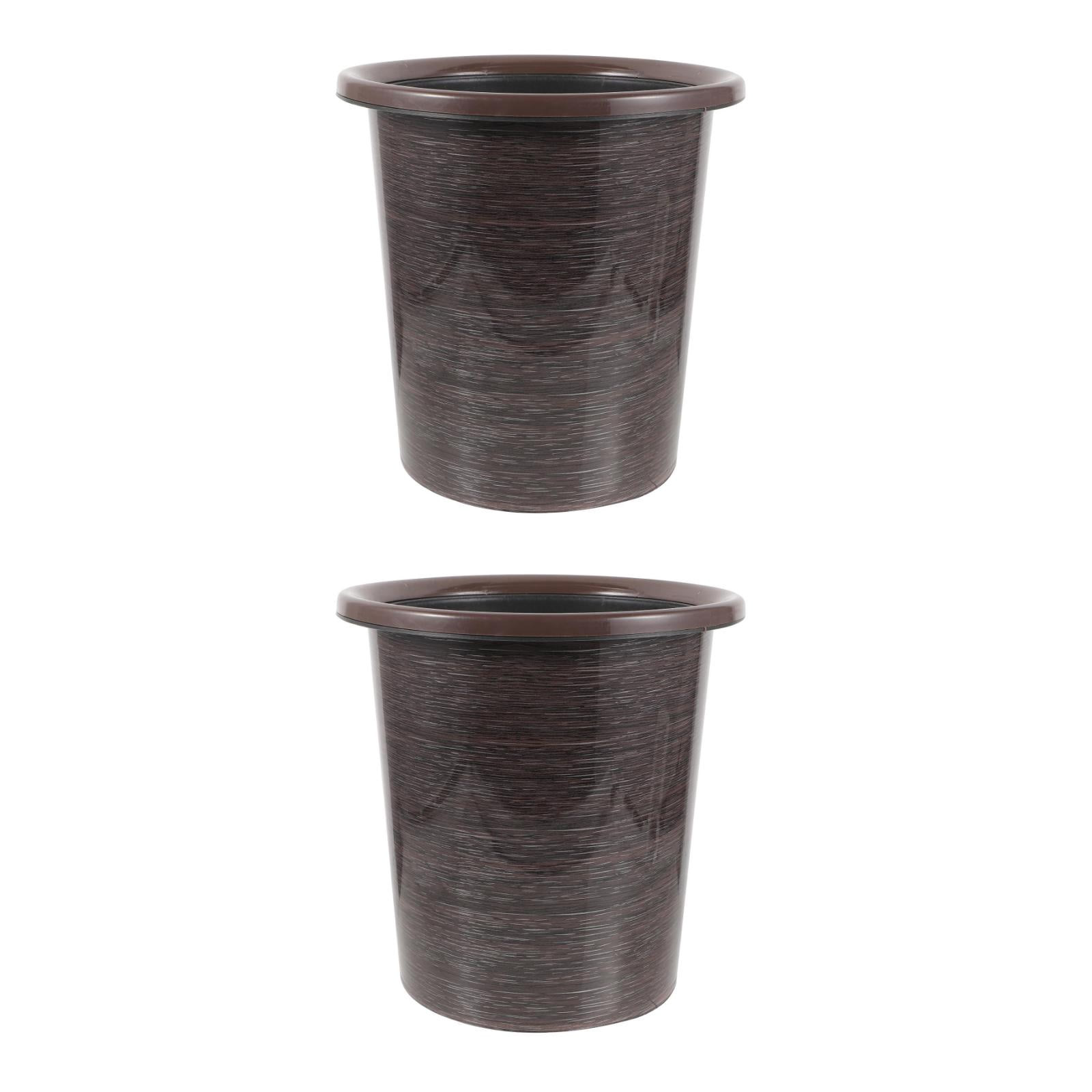 WORGEOUS 2 pcs Trash Can Practical Wastebasket Plastic Waste Bin Office ...