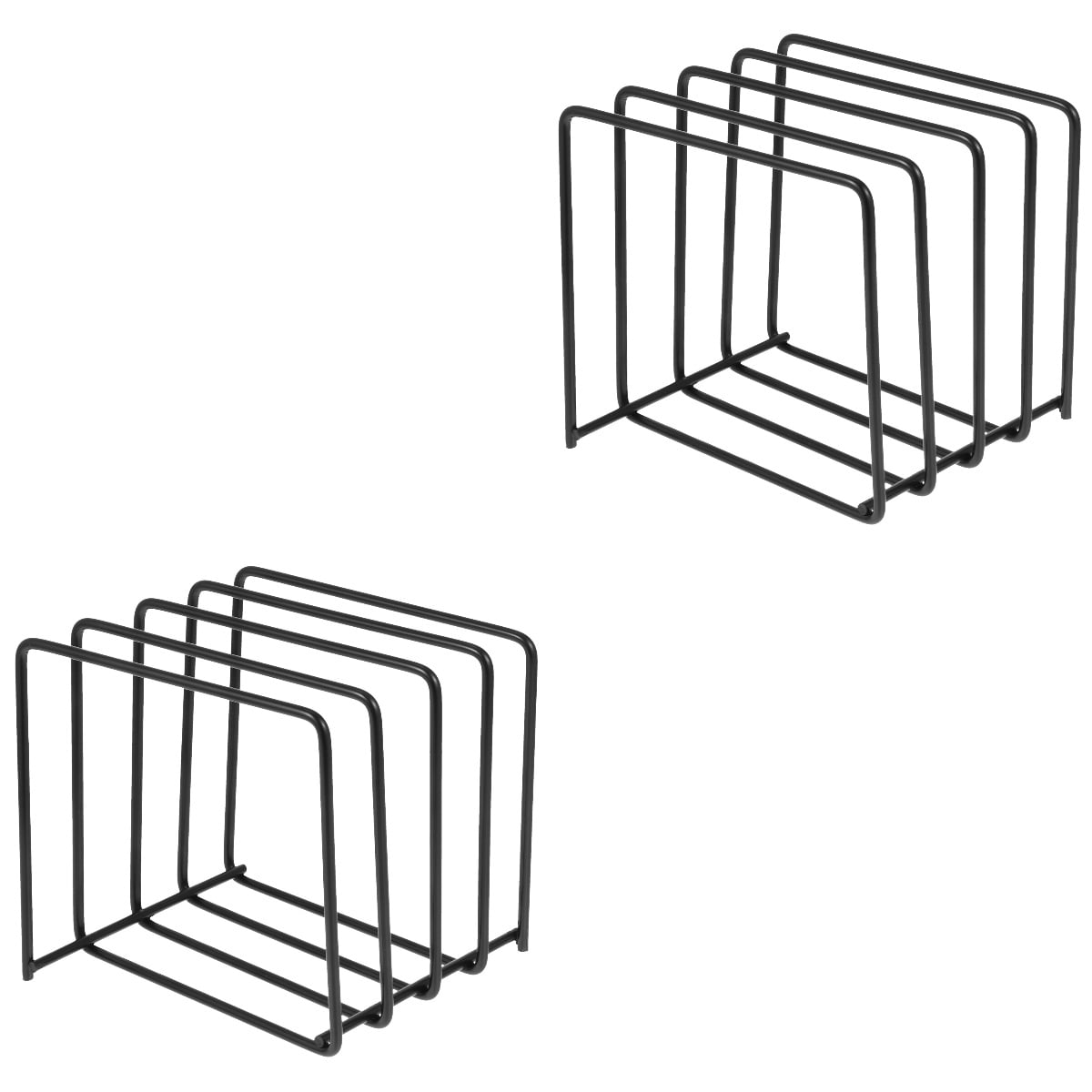 WORGEOUS 2 pcs Vinyl Record Display Rack Wrought Iron CD Collection ...