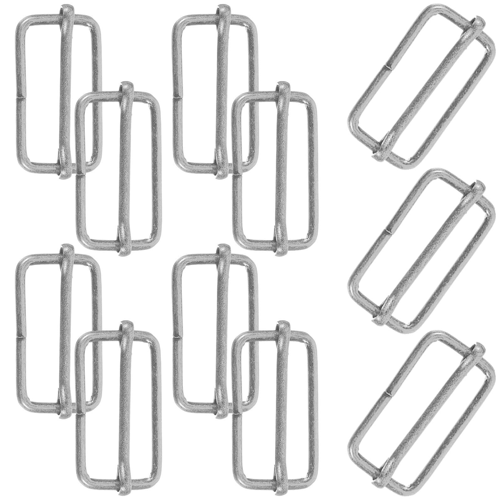 WORGEOUS 20 PCS Luggage Tag Webbing Slider Buckle Roller Buckles 3.50X2 ...