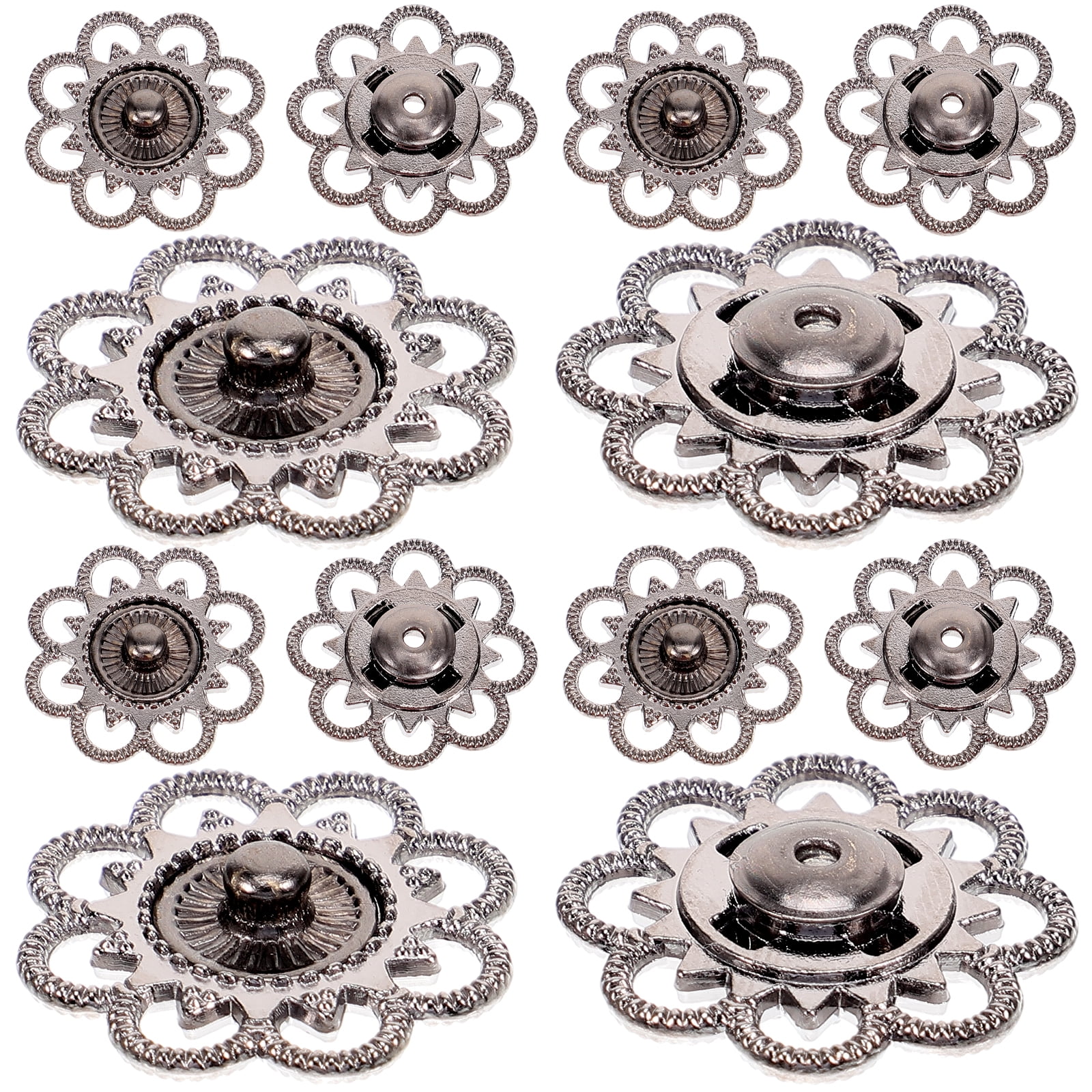 WORGEOUS 20 Pairs Snap Fastener Tool Hidden Buckle Clothes Snap 2.1x2 ...