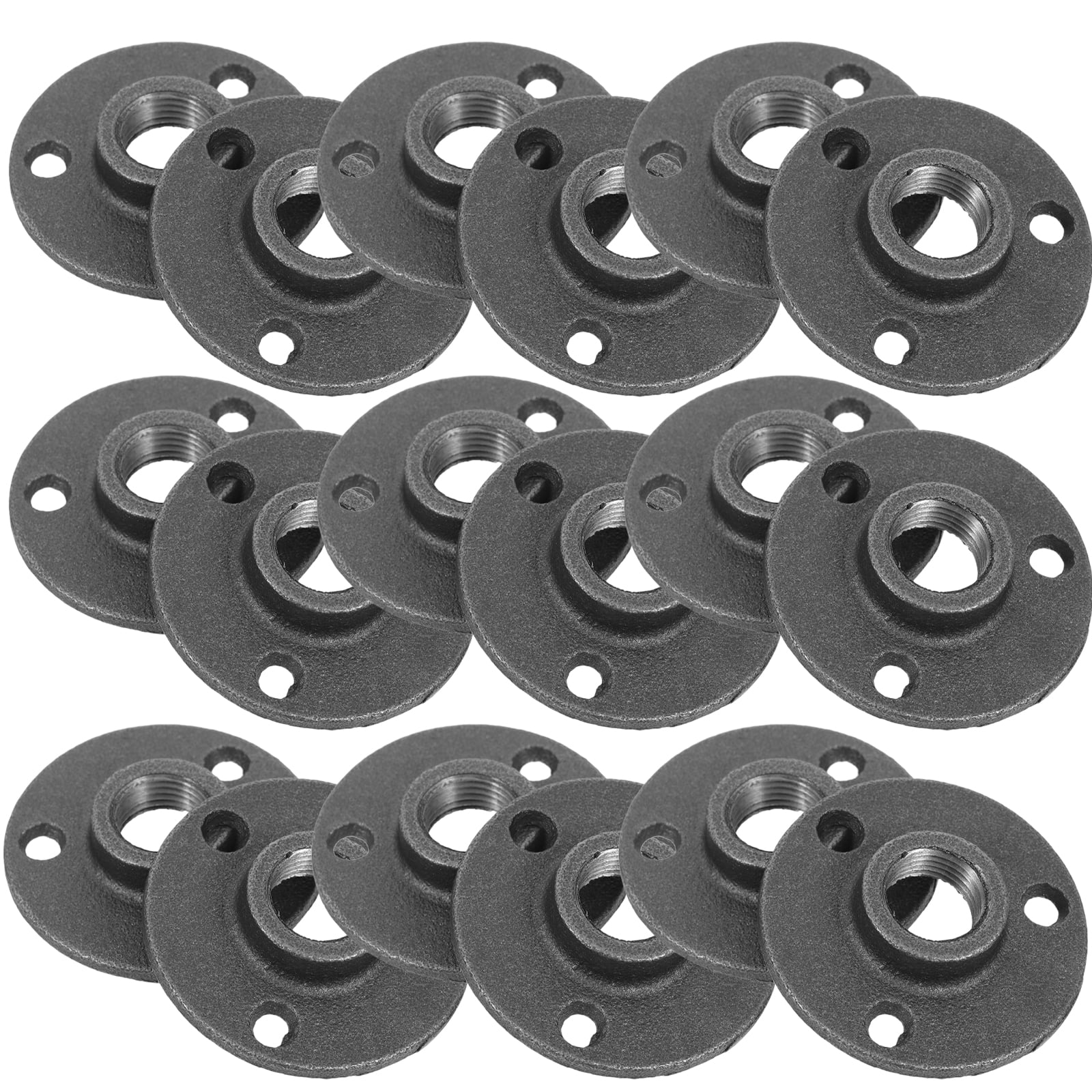 WORGEOUS 20 Pcs 4-Point Flange Plate Industrial Pipe Flanges Fence ...