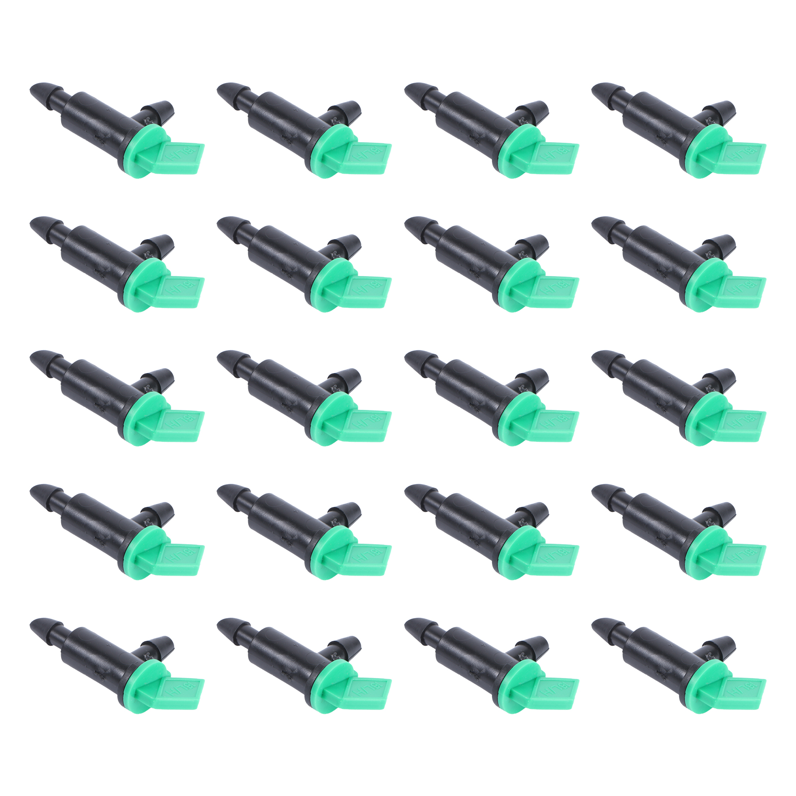 20 Pcs Flag Shaped Drip Irrigation Emitters for Garden Flowers and ...