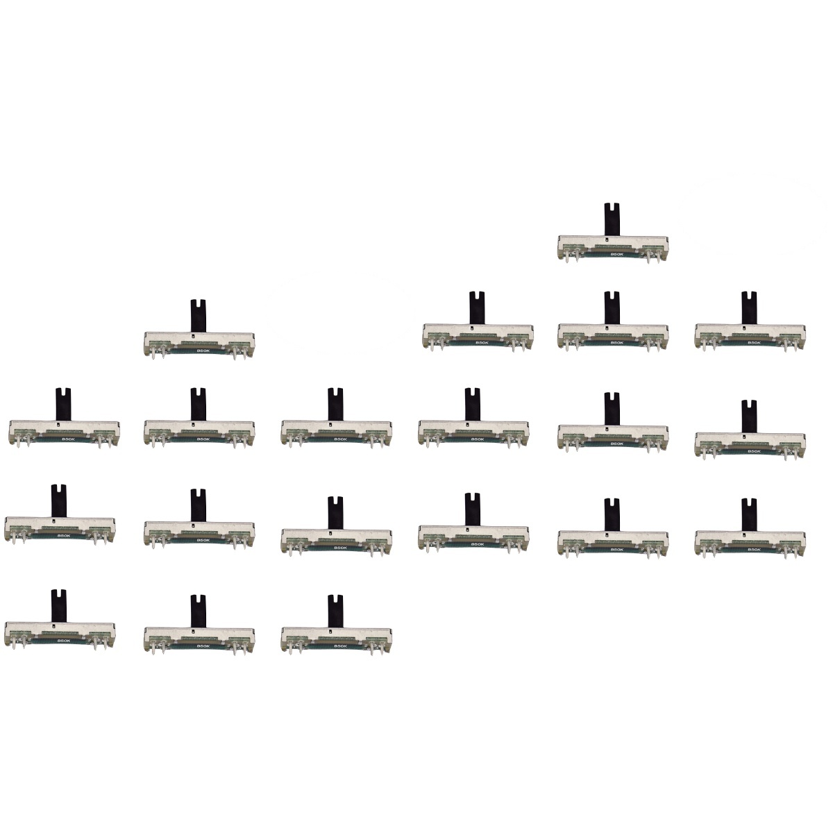 WORGEOUS 20 Pcs B50K 45mm Sliding Potentiometer Board Module Adjustable ...