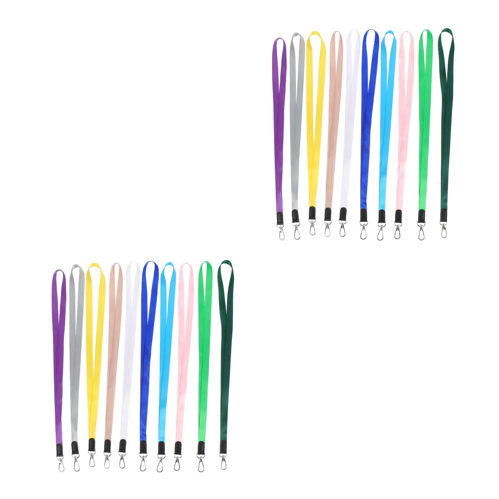 WORGEOUS 20 Pcs Badge Cards Hanging Lanyards ID Cards Hanging Ropes ...