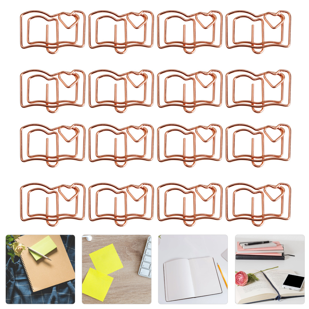 WORGEOUS 20 Pcs Book Notes Folder Memo Fancy Paper Clips Bookmarks ...