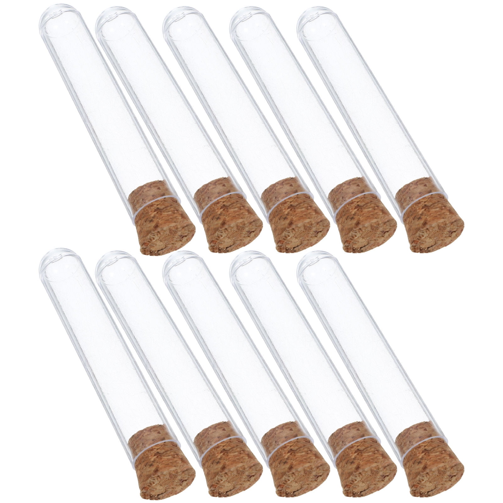 WORGEOUS 20 Pcs Candy Test Tube Test Tube Plastic Stopper 6.00X1.20X1 ...