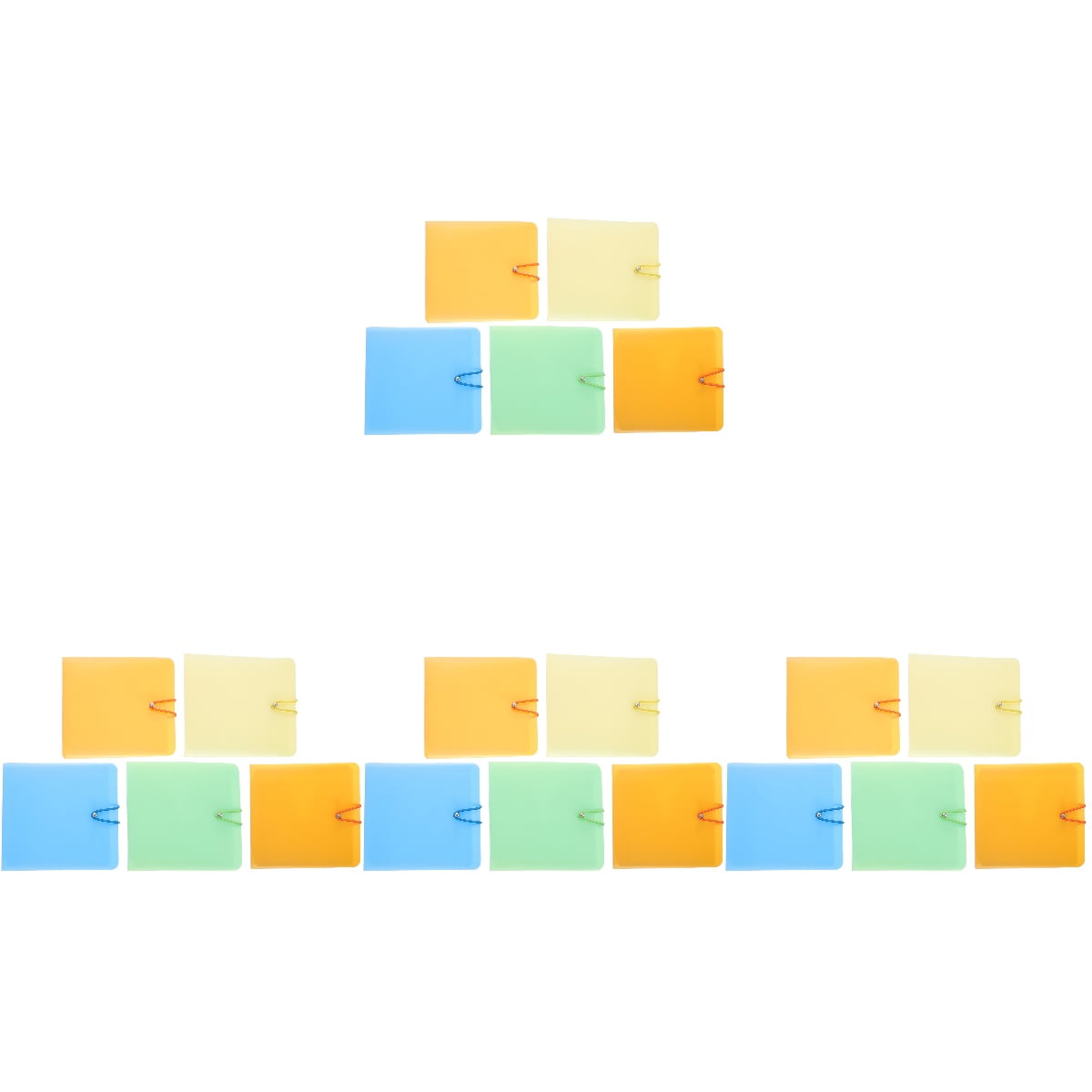 WORGEOUS 20 Pcs Case Binder 12-Capacity Storage Book Wallet Bag ...