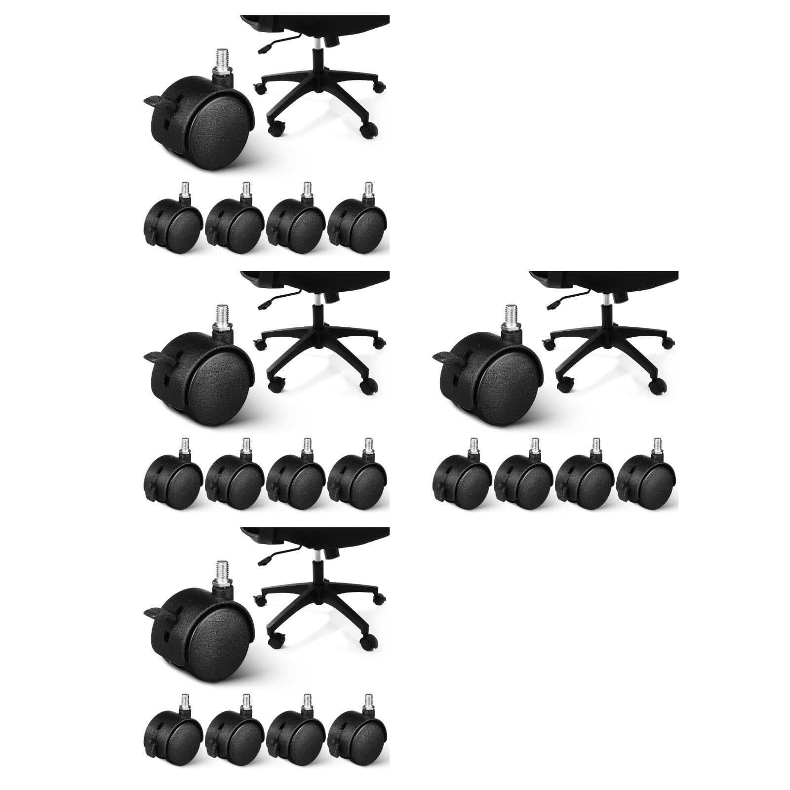 WORGEOUS 20 Pcs Caster Wheels Furniture Casters Chair Casters Cart ...