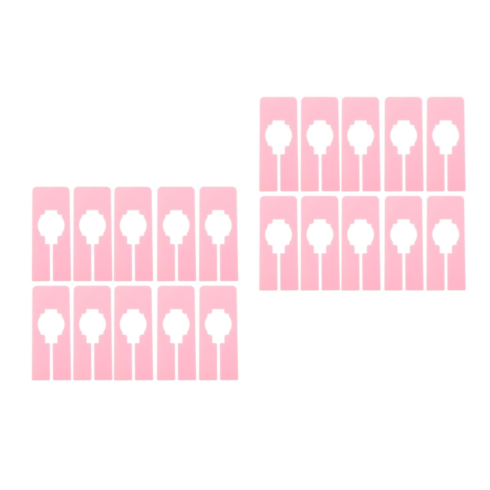 WORGEOUS 20 Pcs Clothing Rack Size Divider Blank Labels Rectangular ...