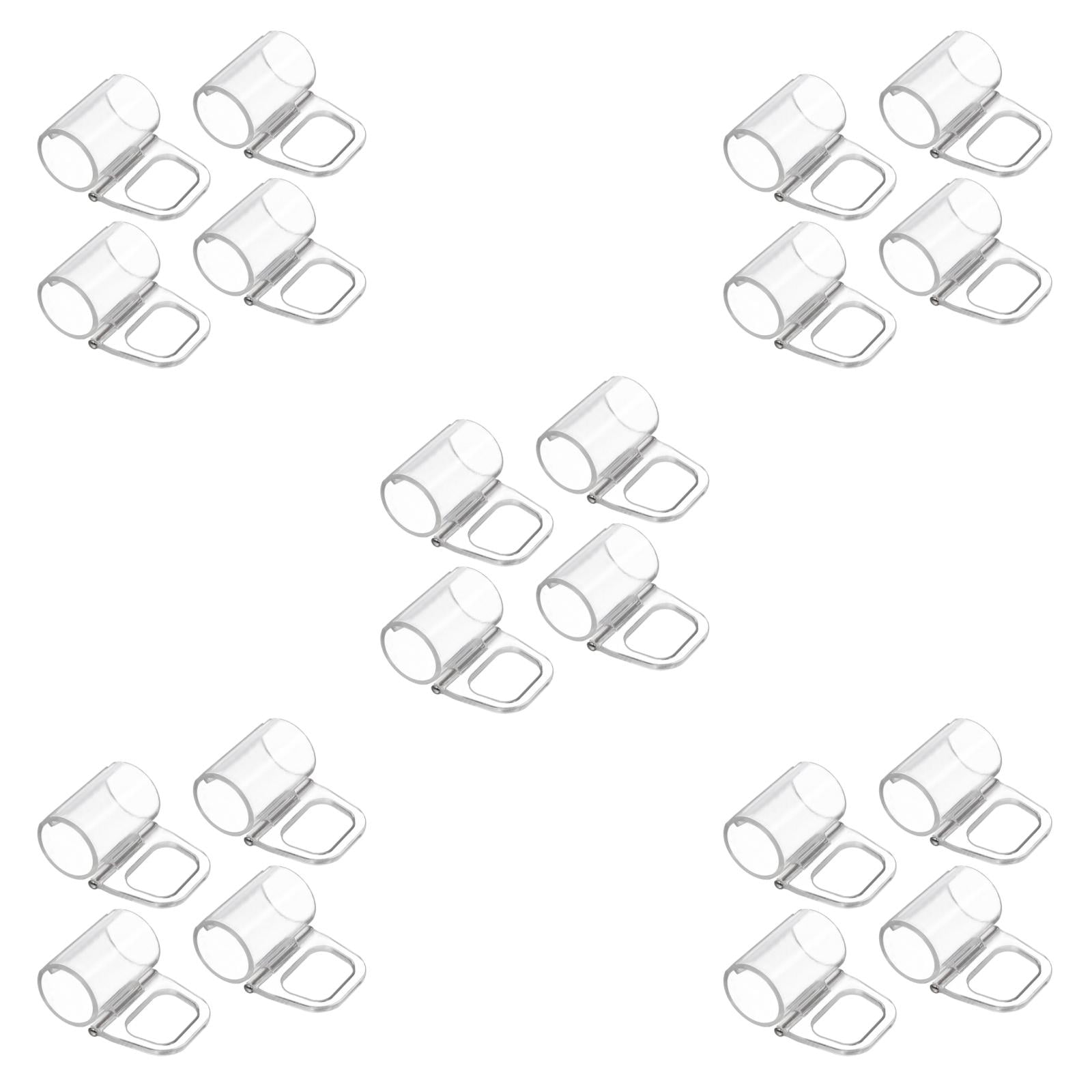 WORGEOUS 20 Pcs Cordless Shade Handles Transparent Roller Window Shades ...