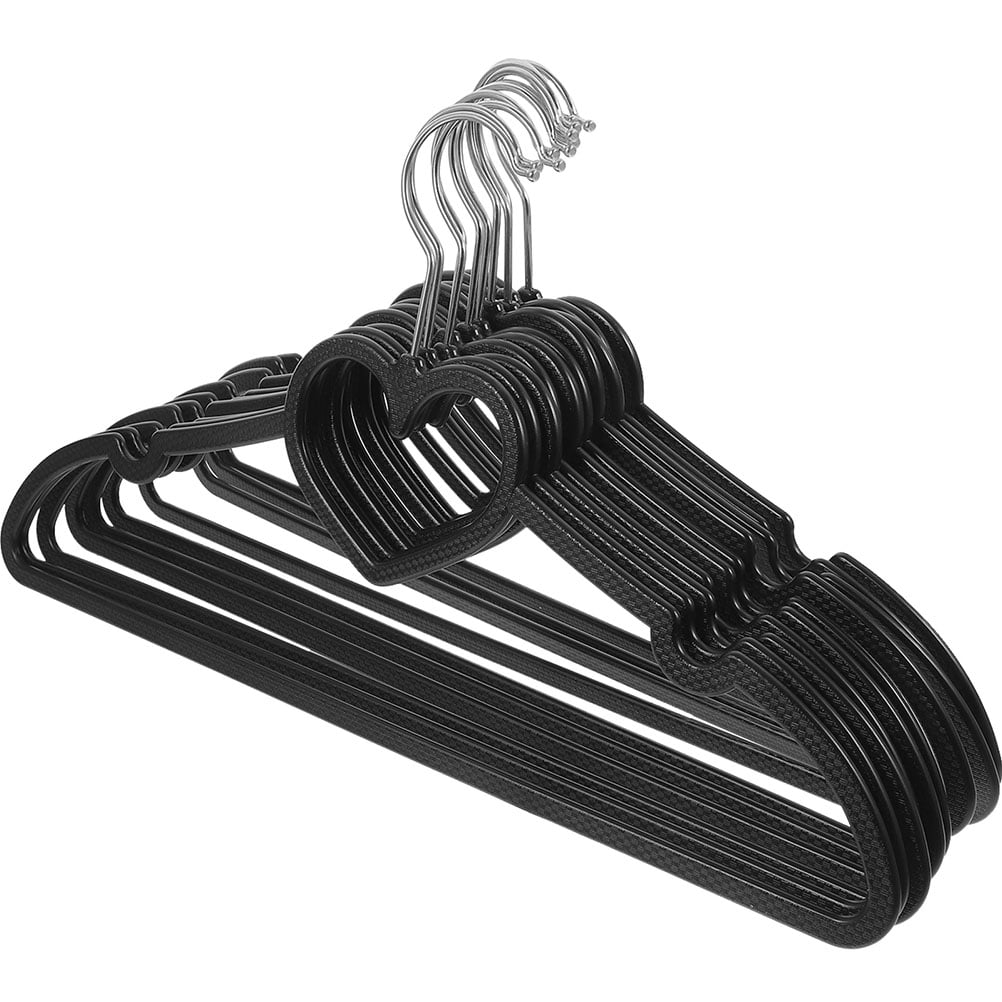 WORGEOUS 20 Pcs Hangers Heart Shaped Clothes Drying Rack Girl 40.00X21 ...