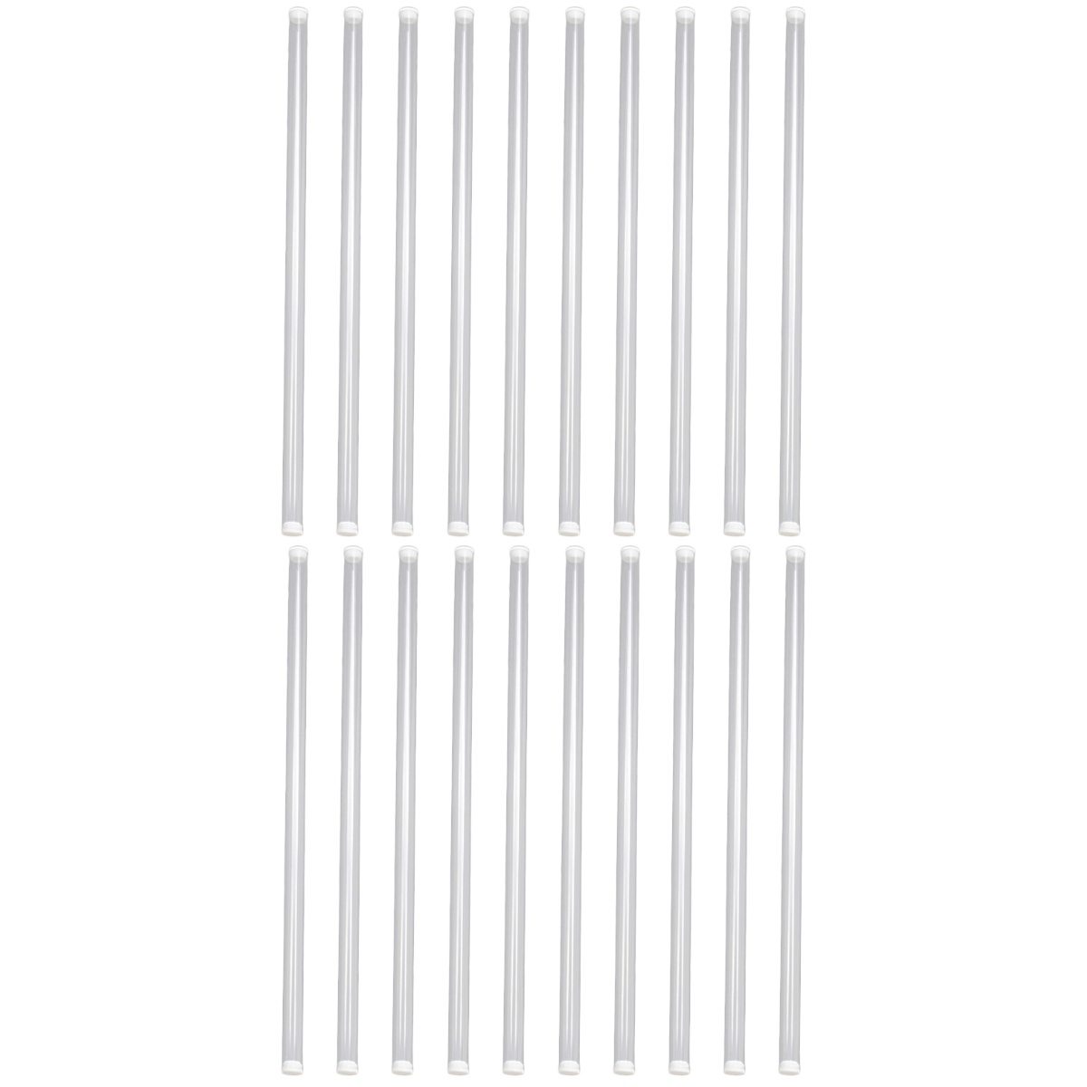 WORGEOUS 20 Pcs Long Clear Plastic Containers Slender Sewing Needle ...