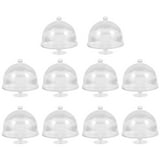 WORGEOUS 20 Pcs Mini Tray for House Cake Stand with Dome Cover Child ...