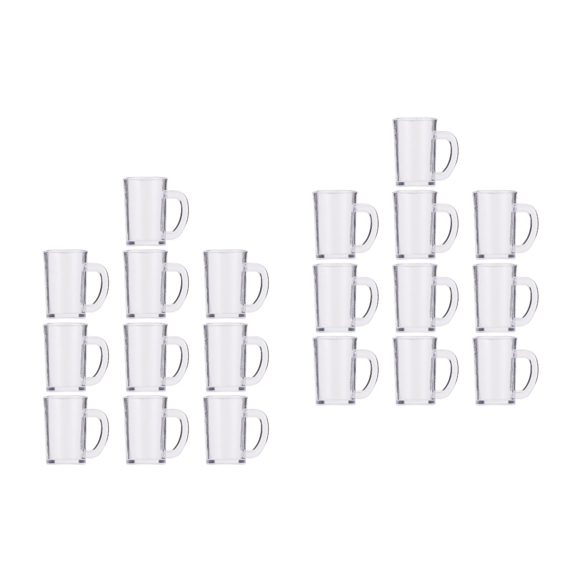WORGEOUS 20 Pcs Miniature Beer Mug Models Tiny House Beer Cups Mini ...