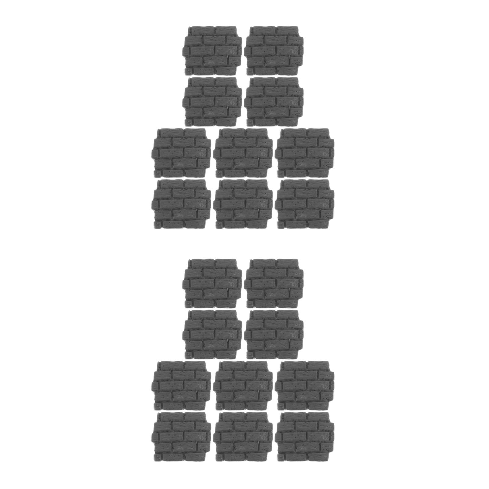 WORGEOUS 20 Pcs Miniature Bricks for Dollhouse Tiny Bricks for DIY Sand ...