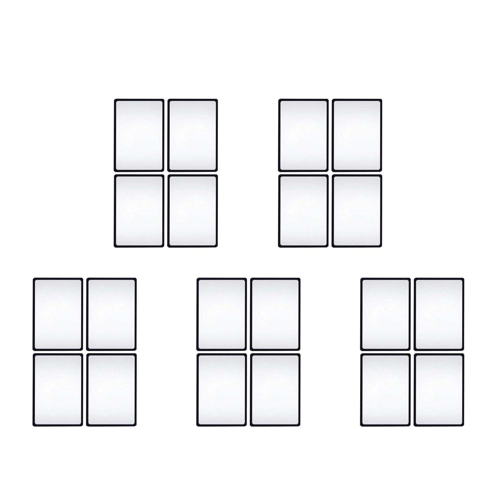 WORGEOUS 20 Pcs PVC Glass Transparent Handheld Glass Full Page ...