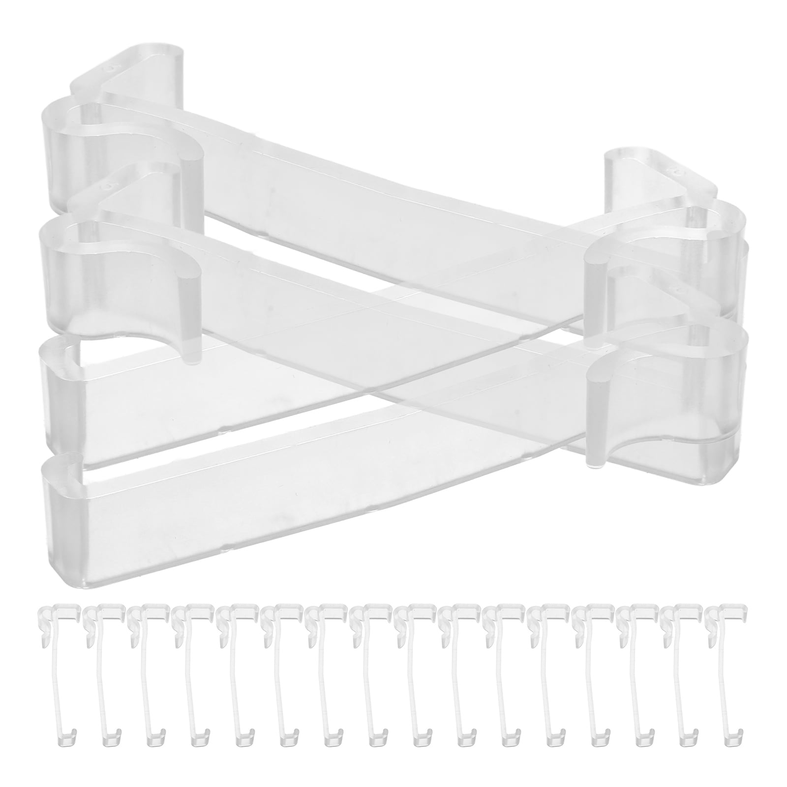 WORGEOUS 20 Pcs Plastic Valance Clips For Blinds Blind Clips Valance ...