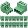 WORGEOUS 20 Pcs Plug-in Terminal Blocks Ground Belt Terminals Fixture ...