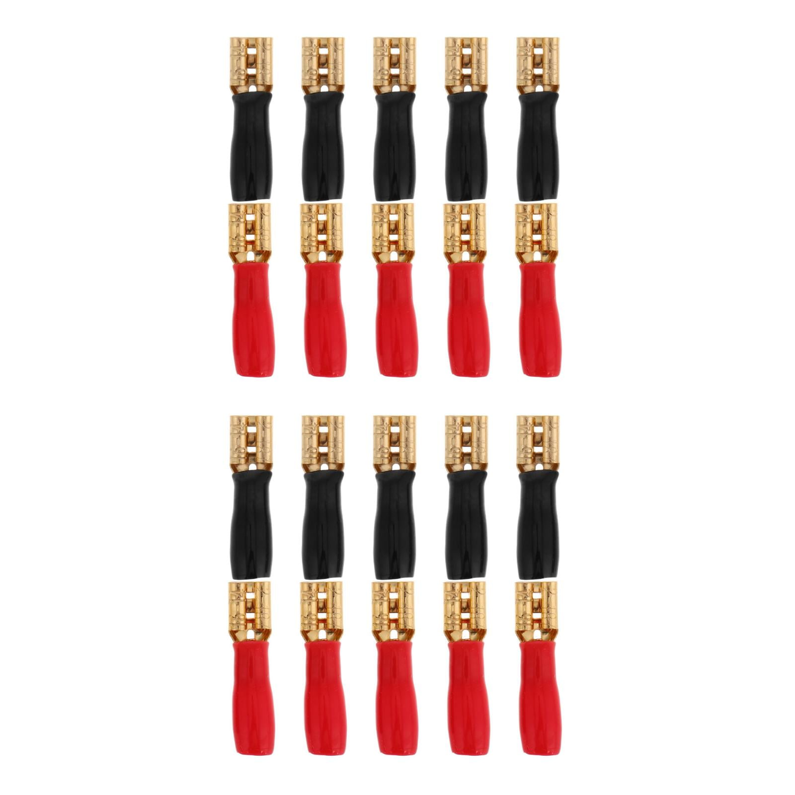 WORGEOUS 20 Pcs Quick Splice Wire Spade Connector Crimp Terminal Block ...