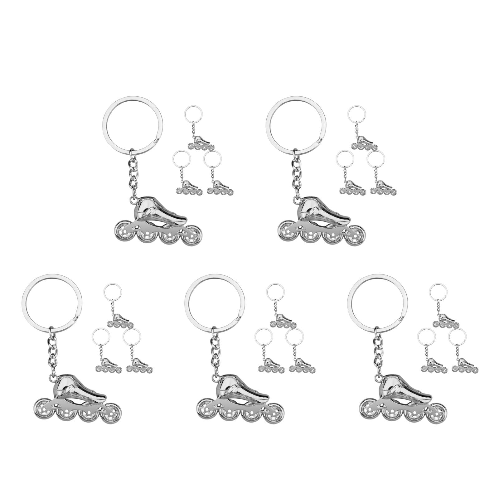 WORGEOUS 20 Pcs Roller Skate Keychain 3D Roller Skating Keychain PVC ...