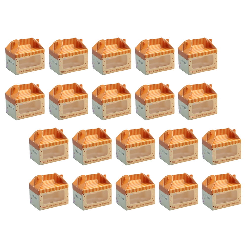 WORGEOUS 20 Pcs Scene Layout Dessert Boxes Miniature Baking Gift Cake ...