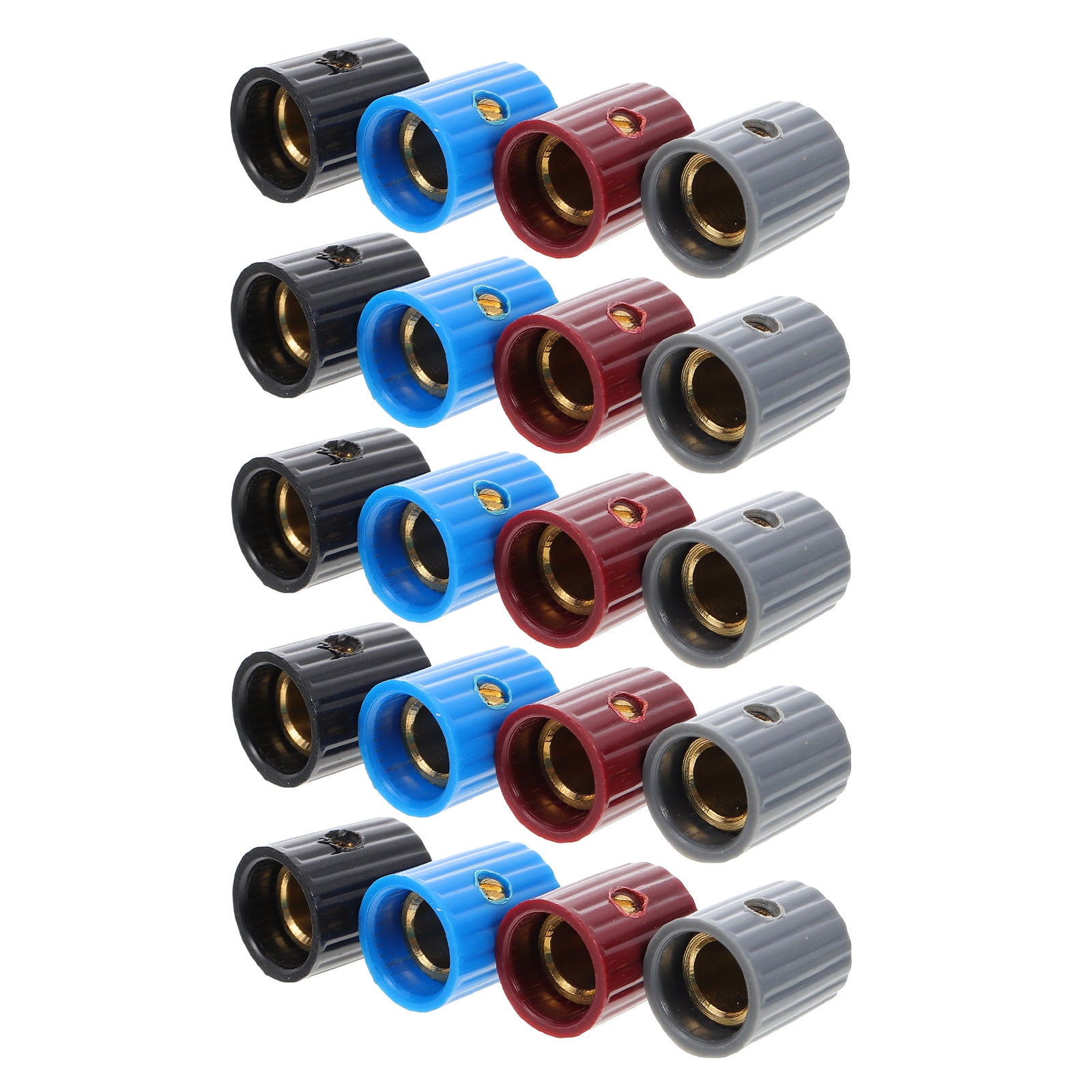 WORGEOUS 20 Pcs Volume Control Knob Knobs Caps for Guitar Jack Socket ...
