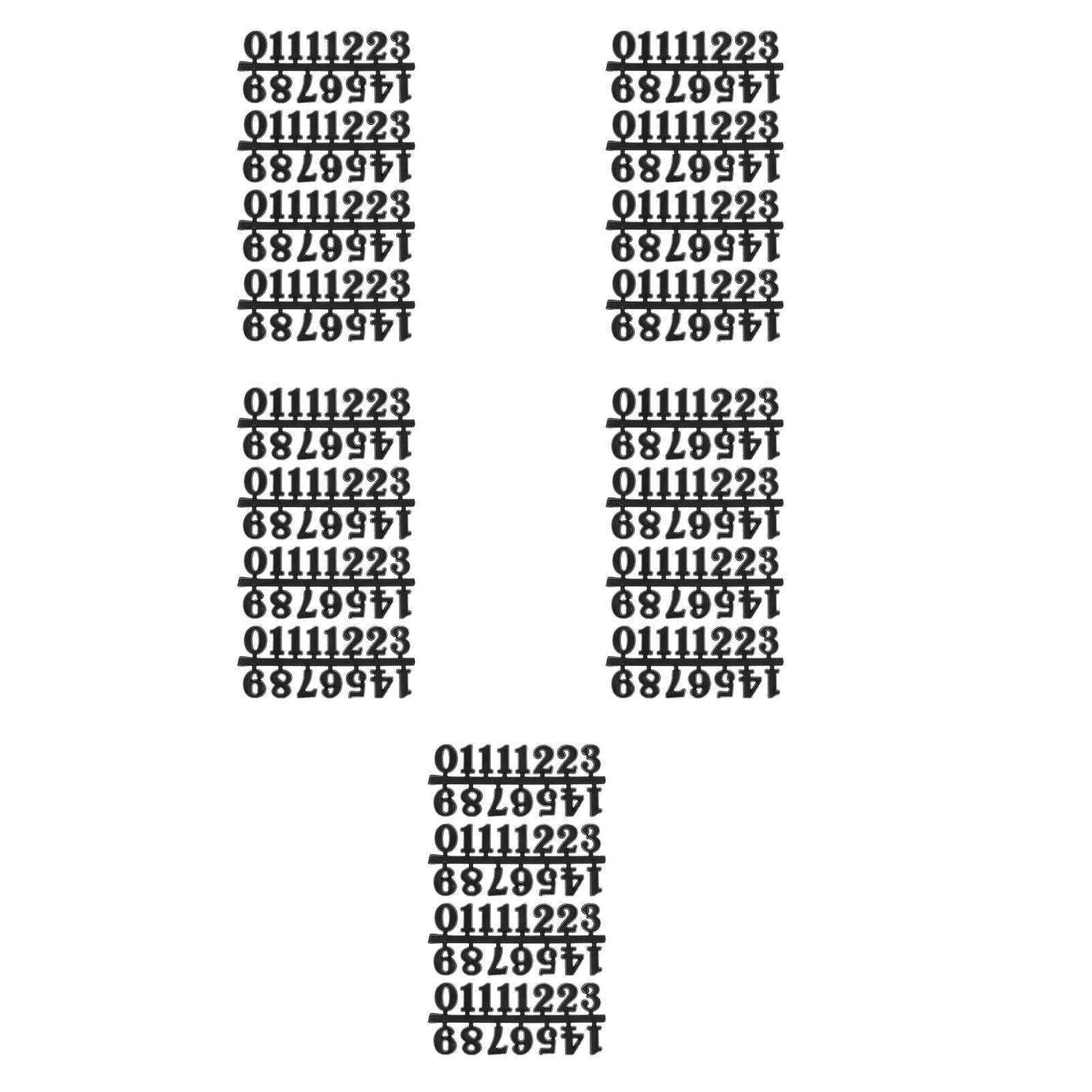 WORGEOUS 20 Sets Clock Numerals Kit DIY Digital Clock Numbers Clock ...