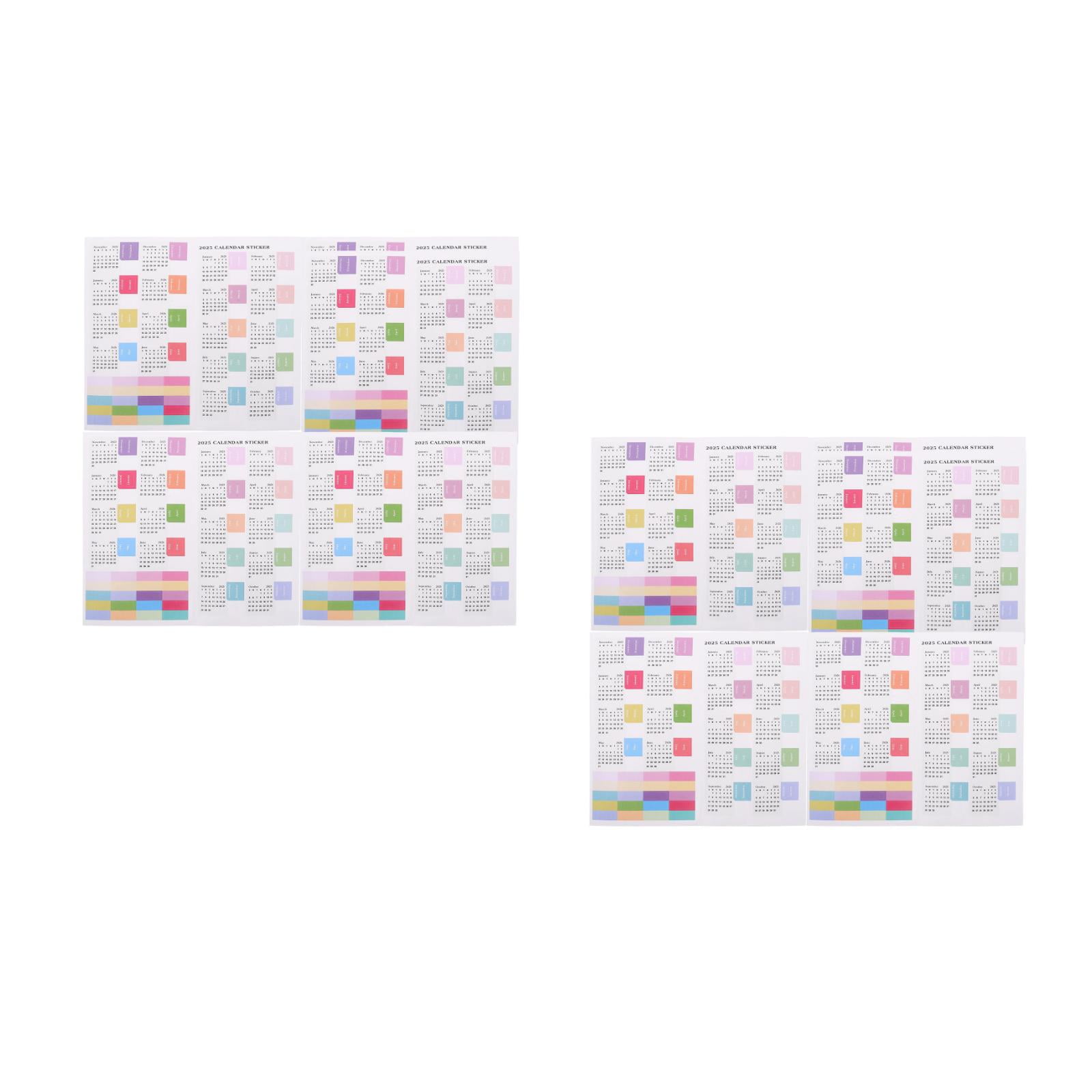 WORGEOUS 20 Sets Portable Planner Stickers Set For Office And Home Use ...