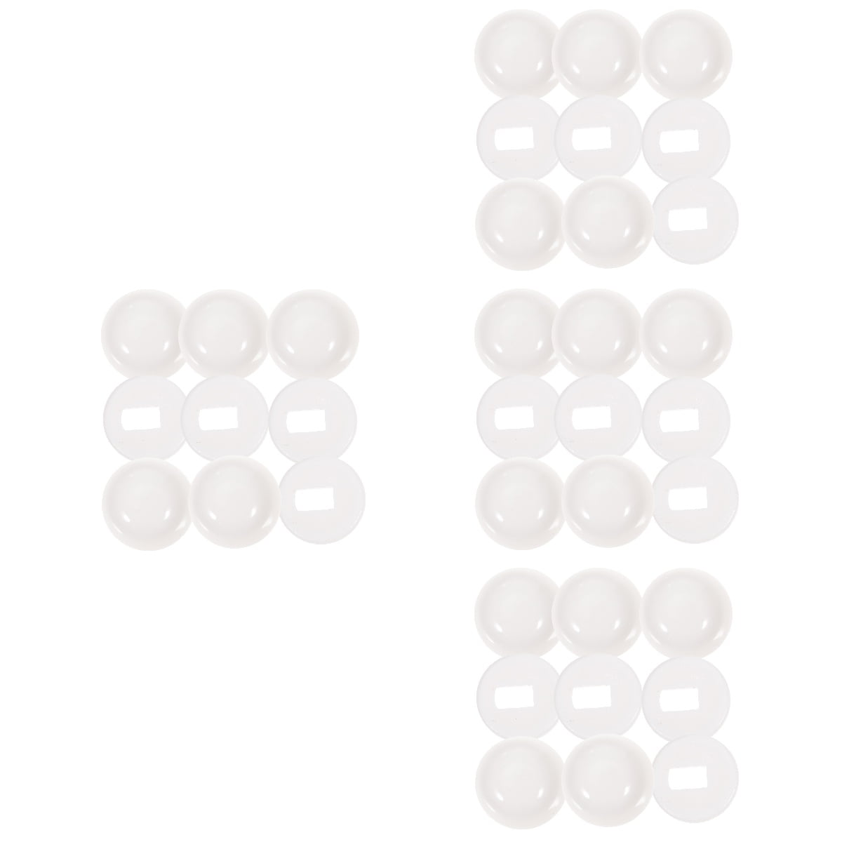 WORGEOUS 20 Sets Toilet Bolt Cover Round Toilet Push-on Bolt Cap Toilet ...