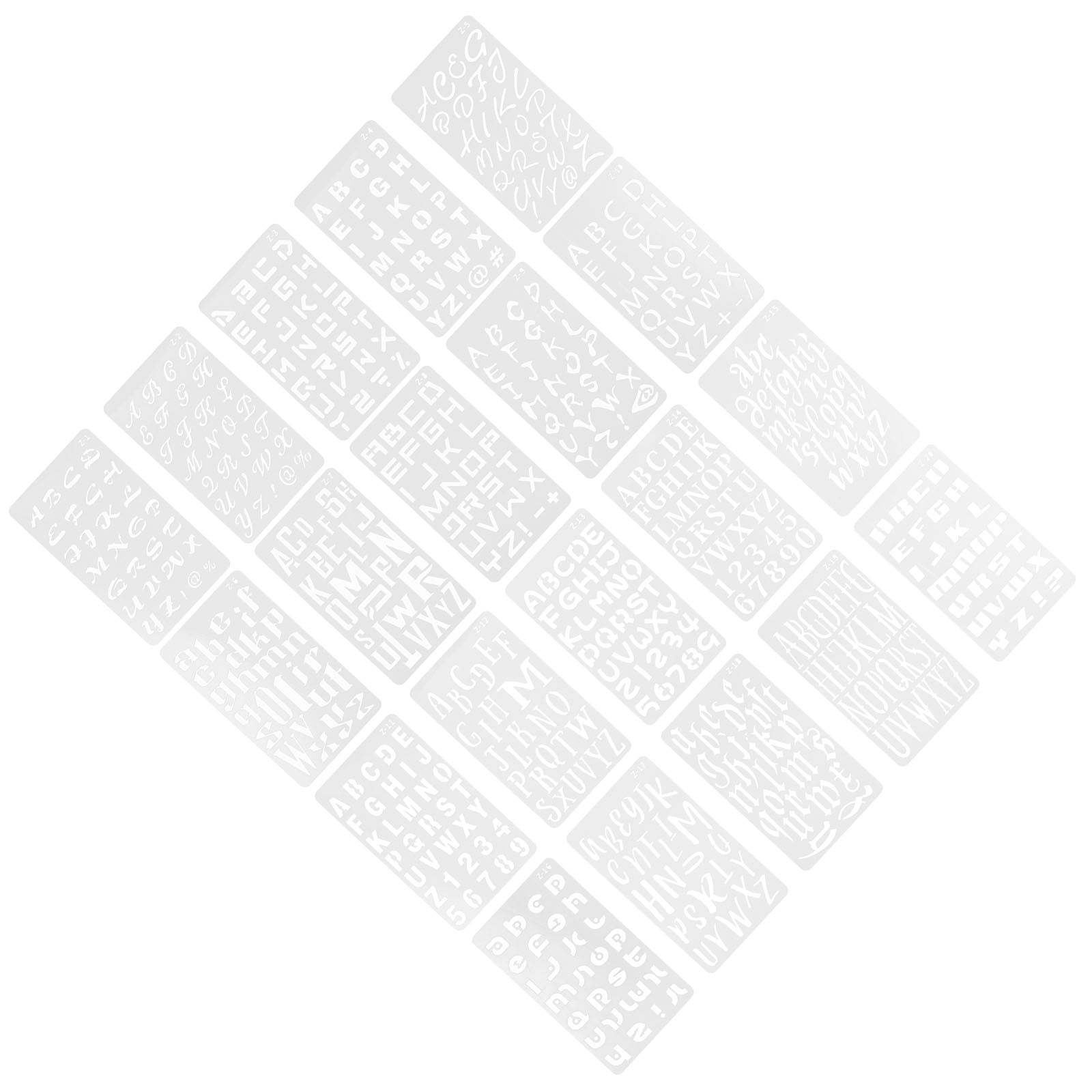 WORGEOUS 20 Sheets Art Stencils Painting Template 17.50X10.00X0.10CM ...