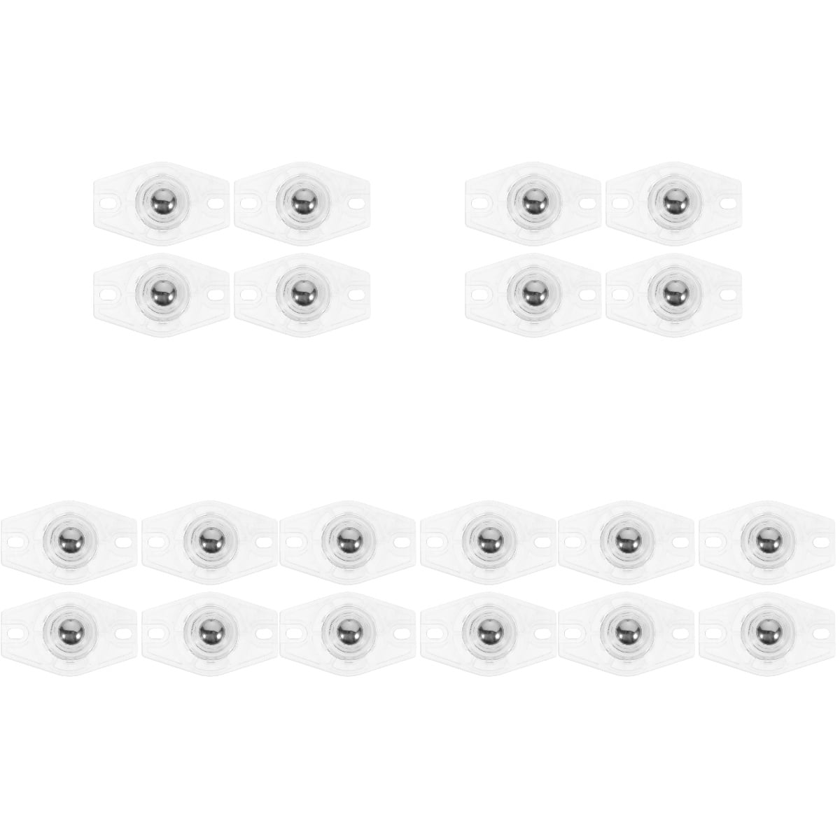 WORGEOUS 20 pcs Adhesive Caster Wheel Small Caster Wheels Swivel Caster ...