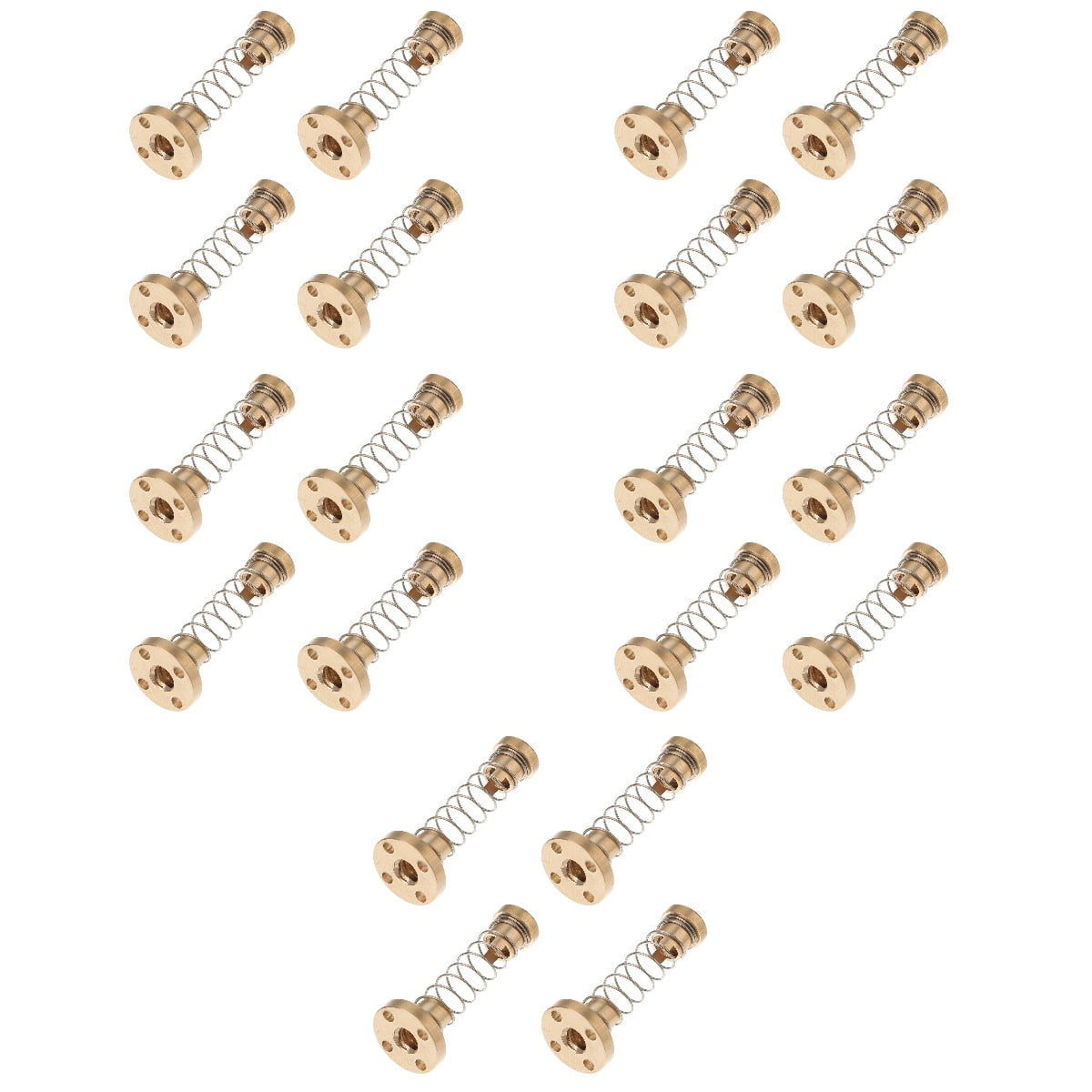 WORGEOUS 20 pcs Anti-backlash Lead Screw 3D Printer Threaded Rod Screw ...