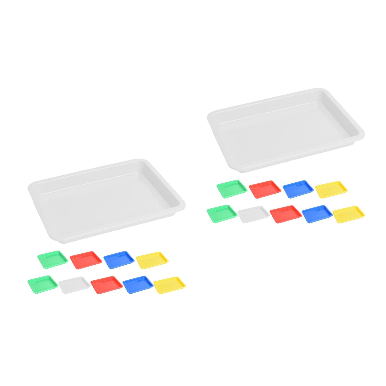 WORGEOUS 20 pcs Art Trays Plastic Activity Tray Crafts Organizer Tray ...