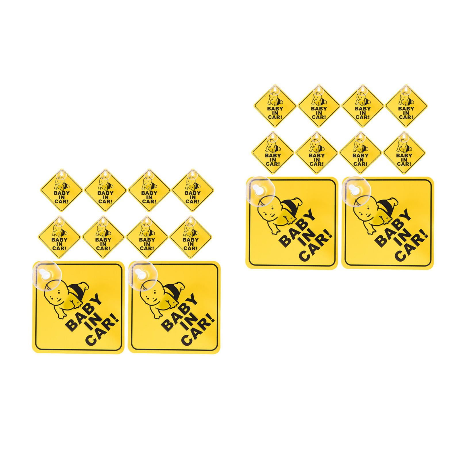 WORGEOUS 20 pcs Baby In Car Sticker For Cars Safety Car Sign With ...