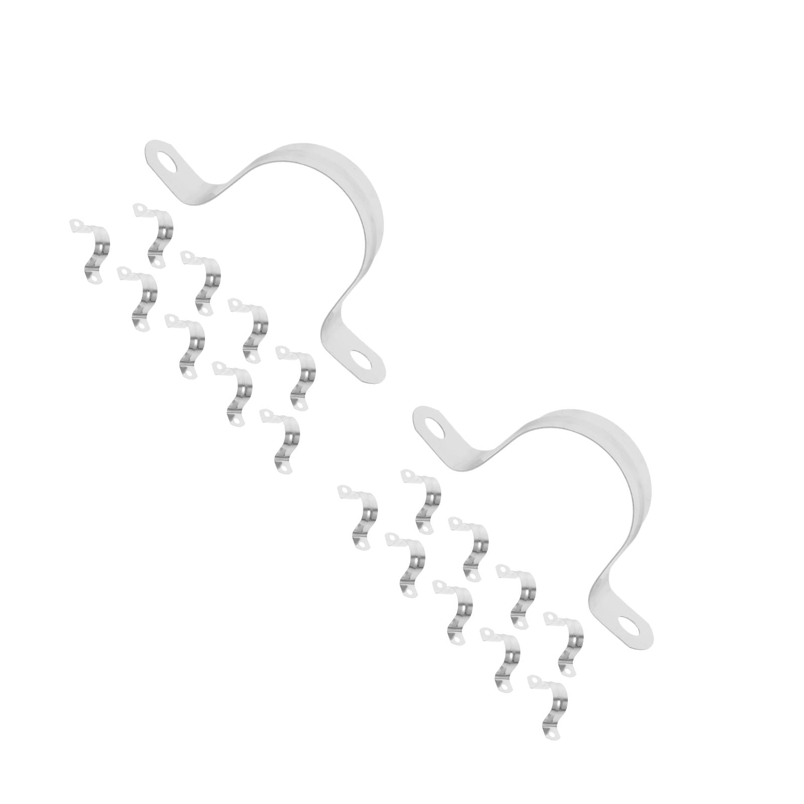 GOOHOCHY WORGEOUS 20 pcs Pipe Tube Clip Fixing Clamp Set for Secure ...