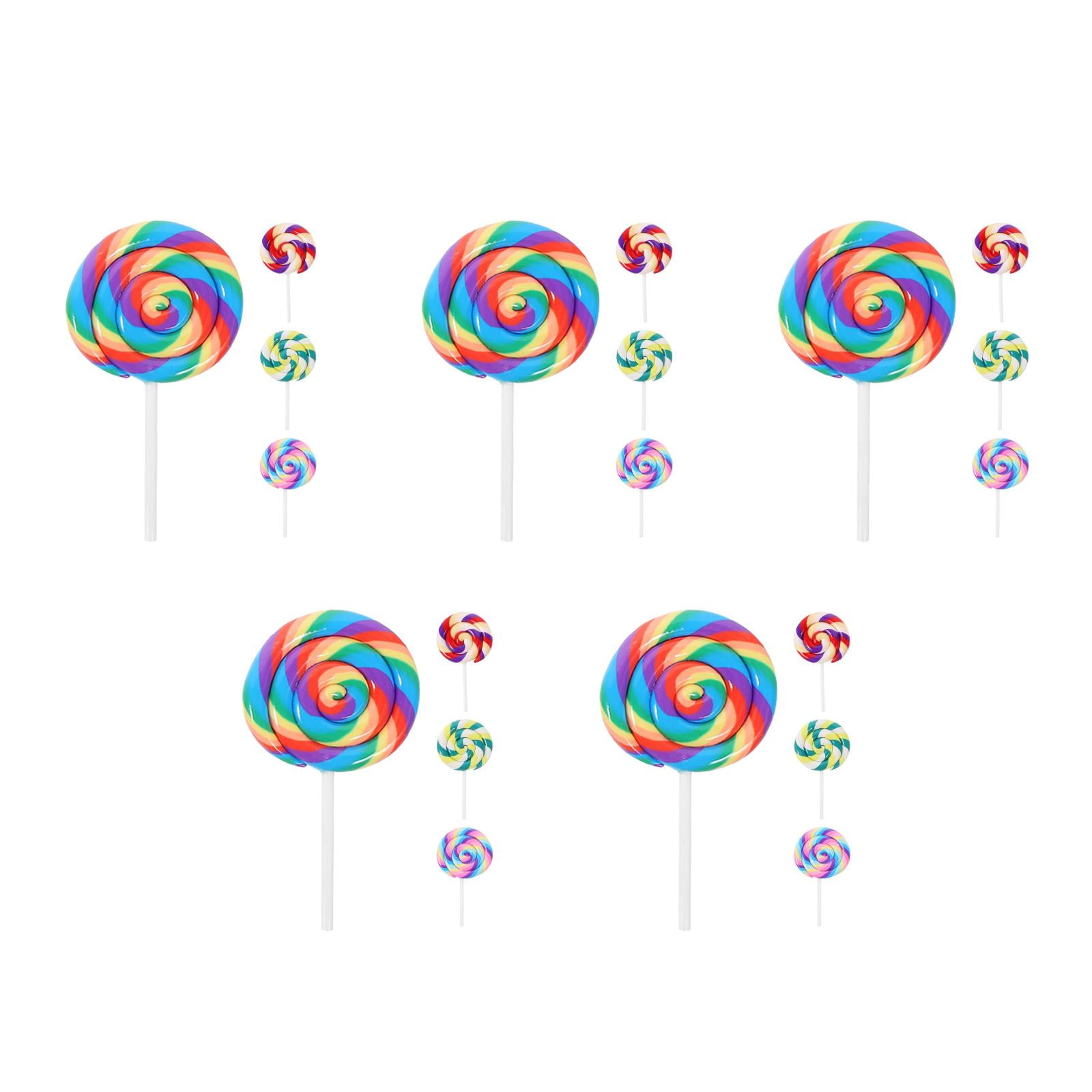 WORGEOUS 20 pcs Decorative Fake Lollipop Models Simulation Lollipop ...