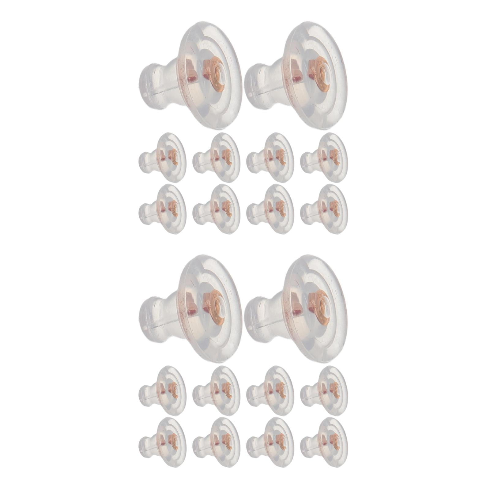 WORGEOUS 20 pcs Earring Backs for Studs Silicone Earring Backs ...