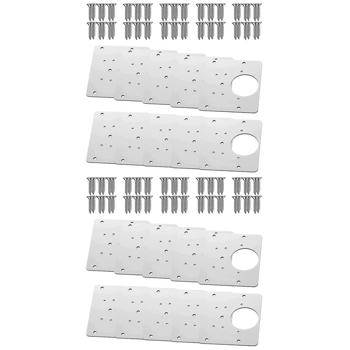 WORGEOUS 20 pcs Hinge Repair Plate Fixing Plate Hinge Repair Bracket ...