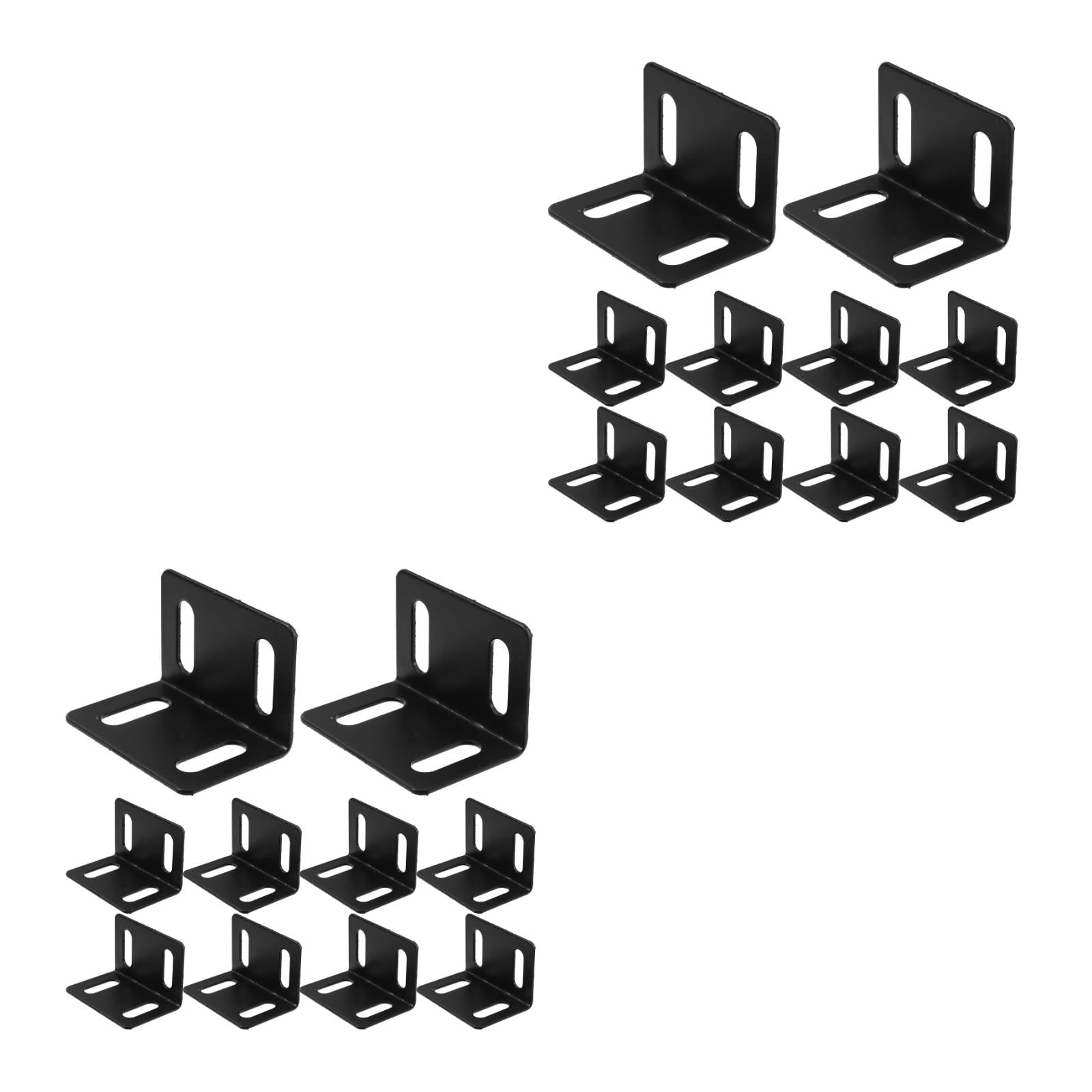 WORGEOUS 20 pcs Metal L-Shaped Brackets For Wood Angle Brackets For ...