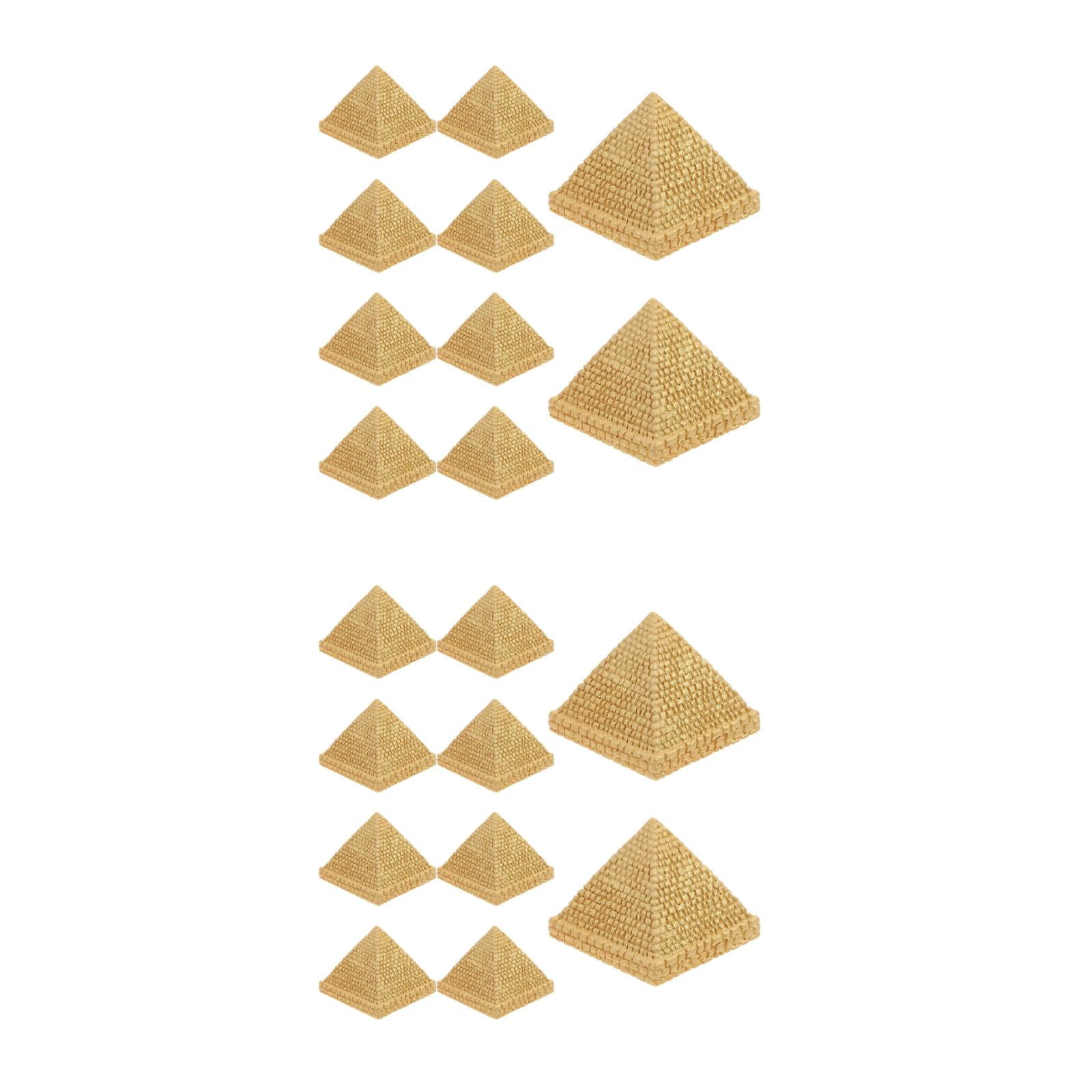 WORGEOUS 20 pcs Mini Egyptian Pyramid Statue Mini Resin Pyramid ...