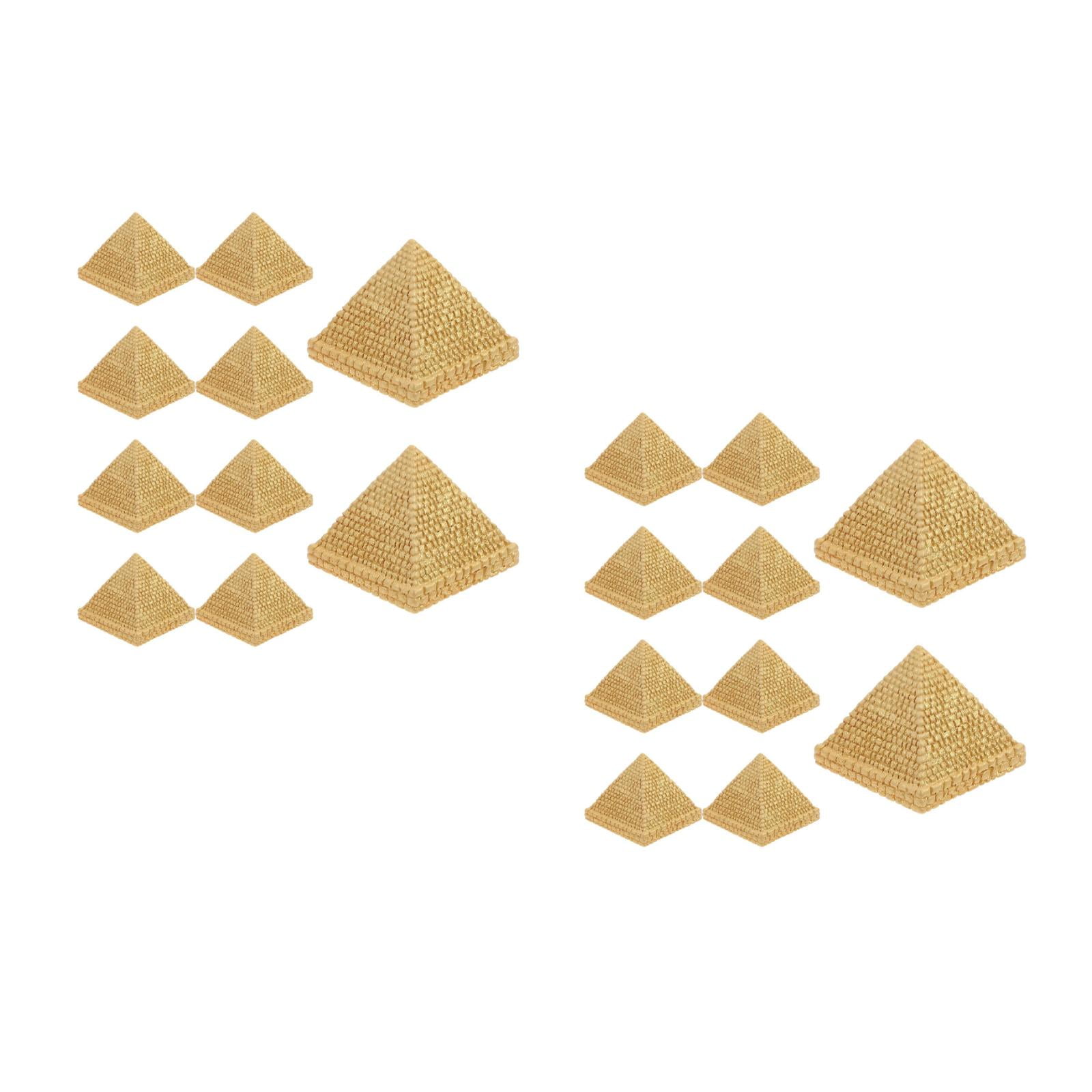 WORGEOUS 20 pcs Mini Egyptian Pyramid Statues Ancient Egypt Style ...