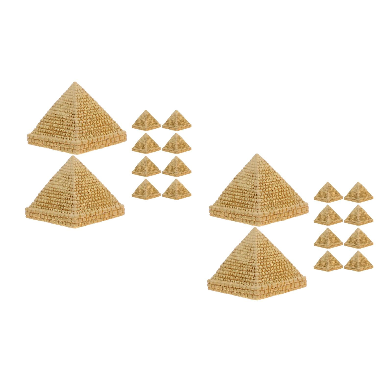 WORGEOUS 20 pcs Mini Resin Pyramid Models For Egyptian Themed Parties ...