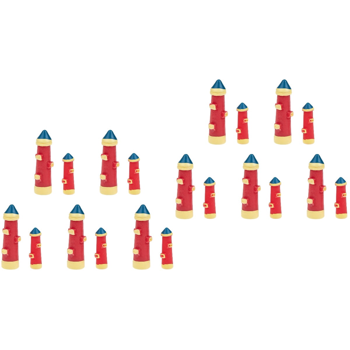 WORGEOUS 20 pcs Miniature Beacon Model Micro Landscaping Lighthouse ...