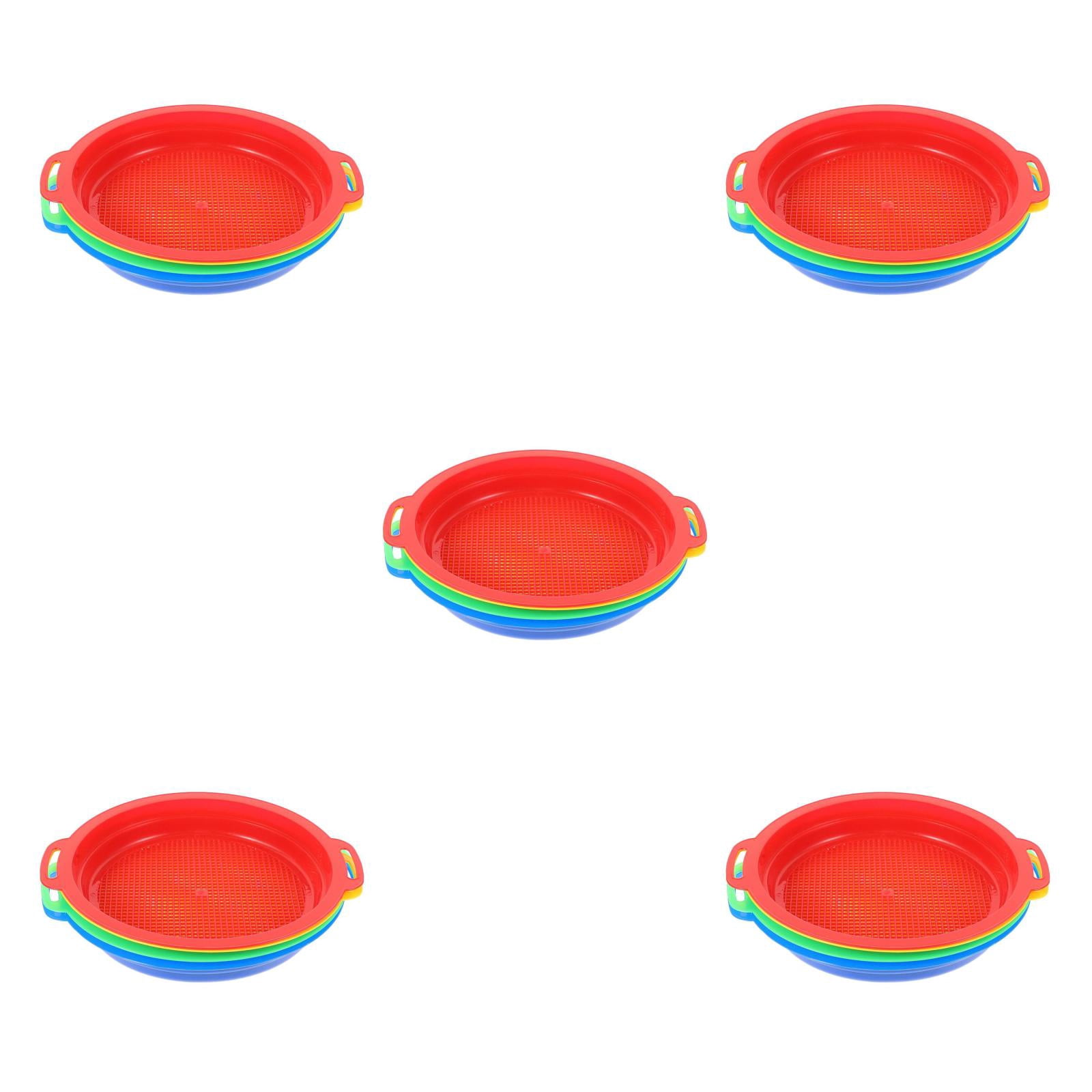 WORGEOUS 20 pcs Plastic Sand Sifter Beach Toys Sand Sifter Sieves For ...