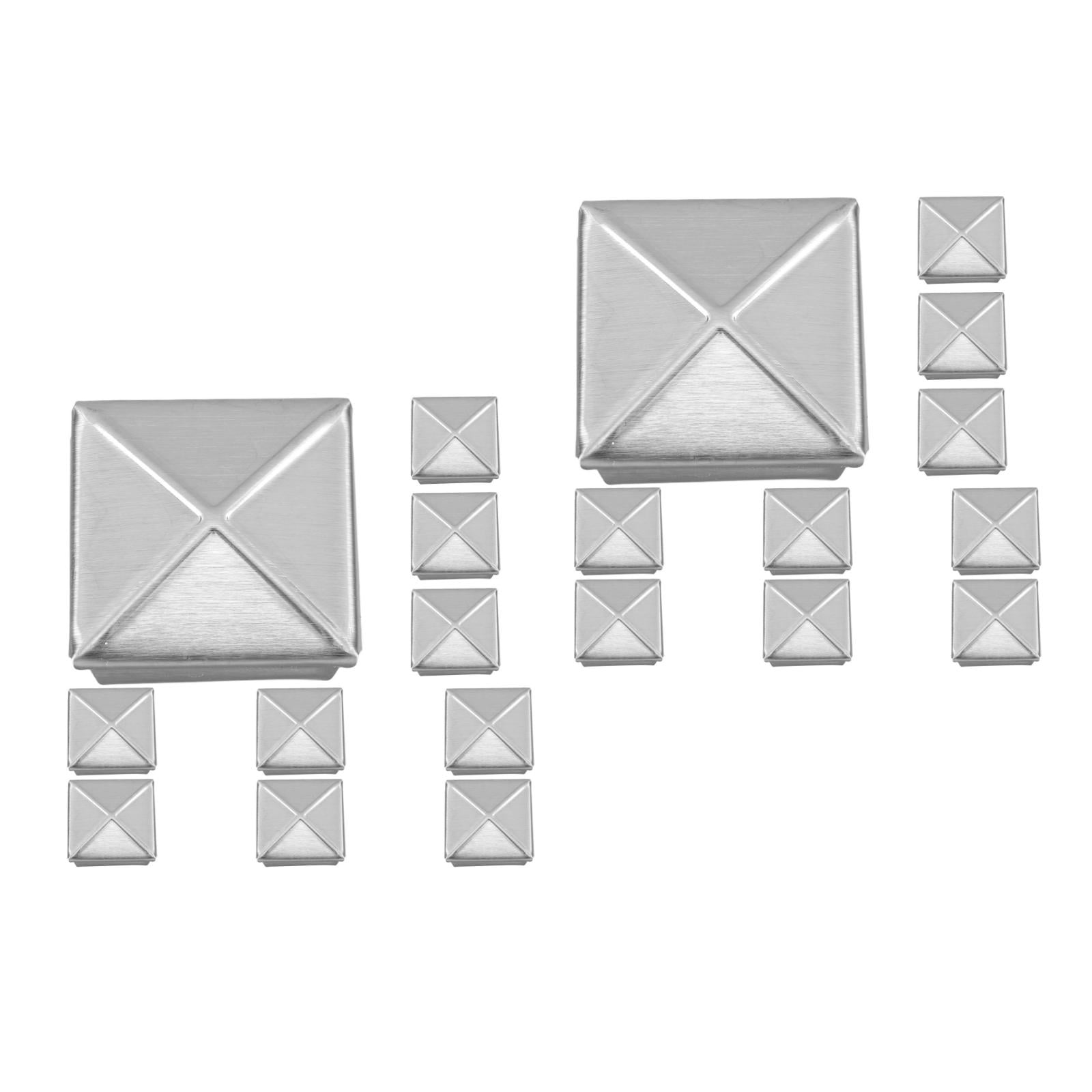 WORGEOUS 20 pcs Square Tube And End Closure With End Cap Tube End ...