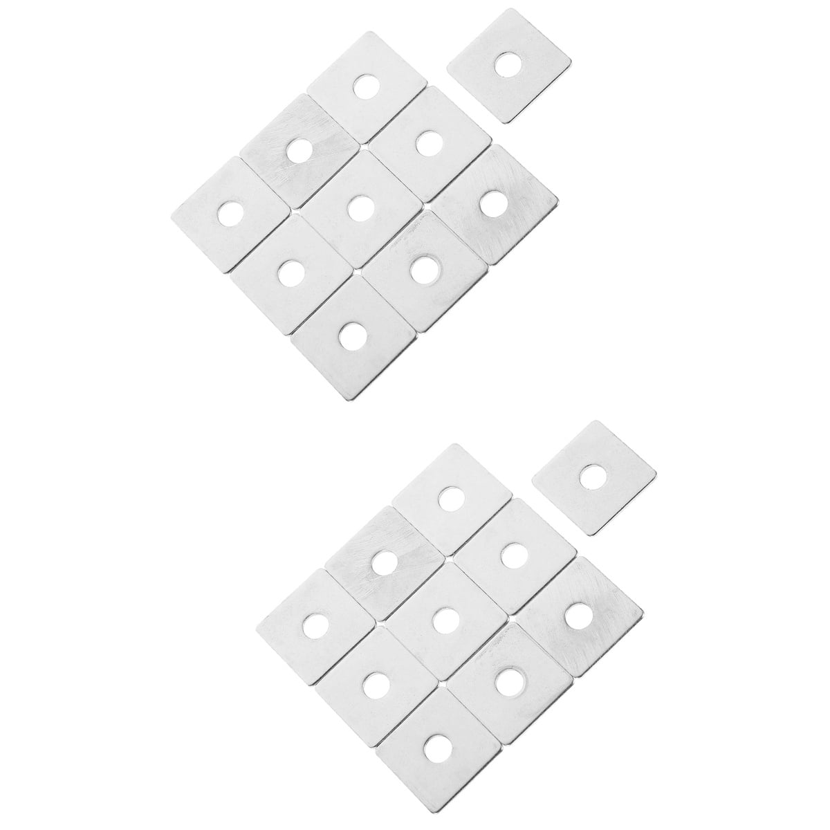 WORGEOUS 20 pcs Stainless Steel Washers Industry Square Washers Square ...