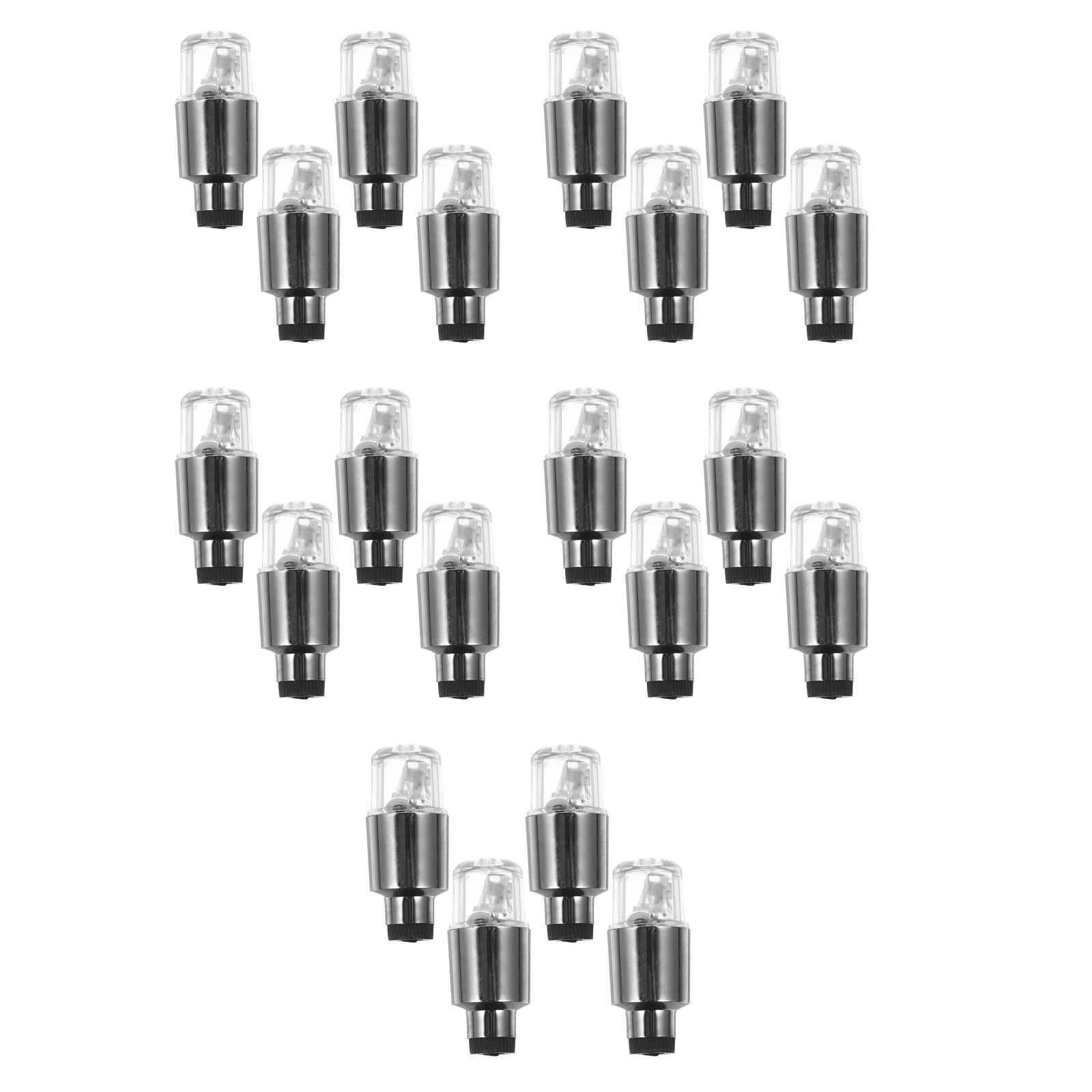 WORGEOUS 20 pcs Tire Valve Lights Waterproof Light Up Bicycle ...